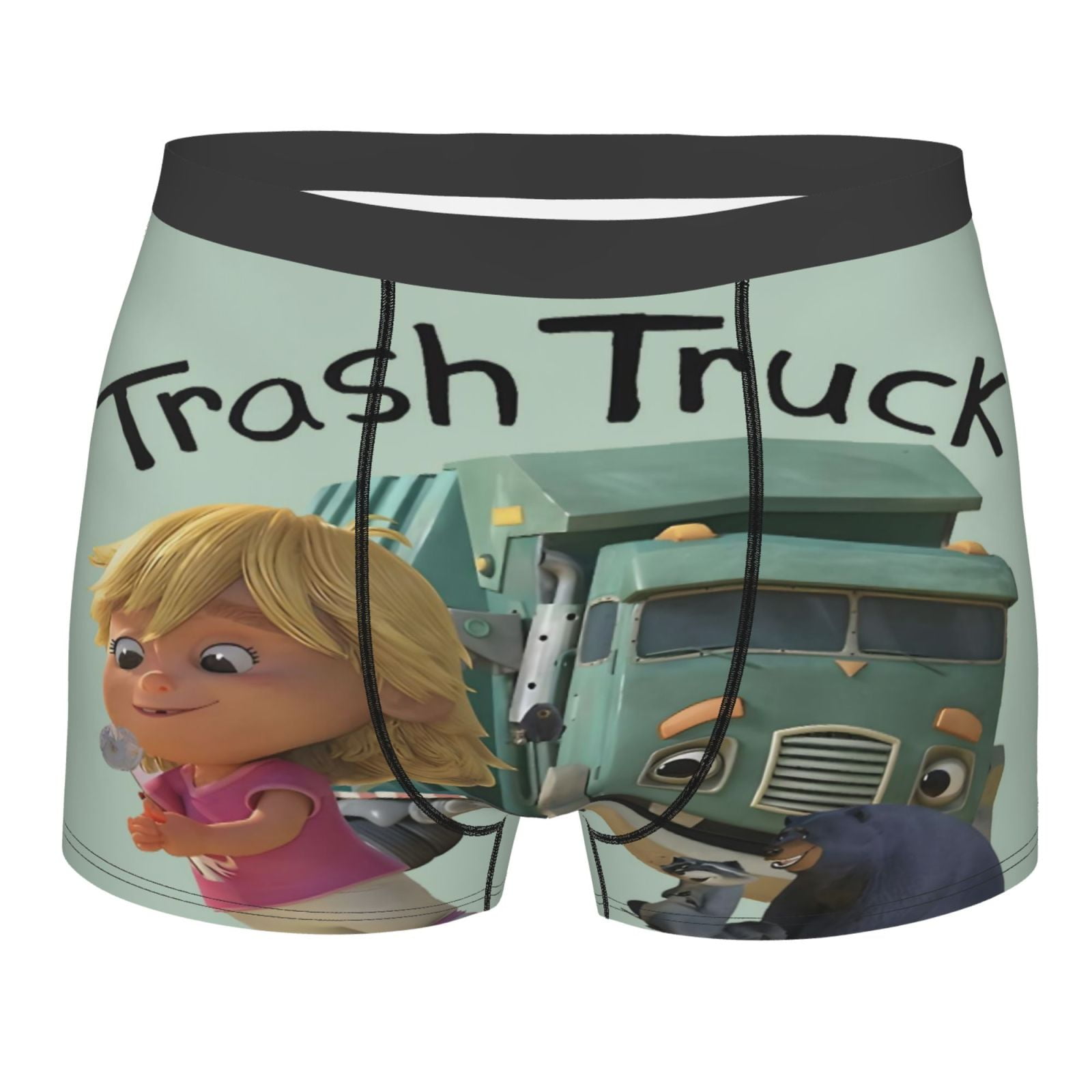 Mens Trash Green Truck Underwear Boxer Briefs Comfort & Soft Boxer ...