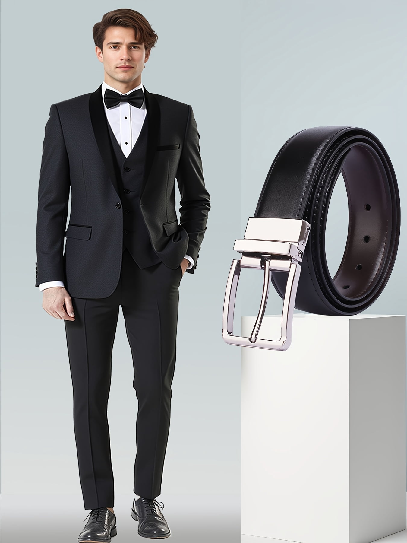 Mens Tuxedo Slim Fit Wedding Suits for Groom Groomsmen, Dinner Jacket ...