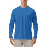 Mens UPF 50+ UV Sun Protection Shirts Outdoor Long Sleeve SPF Rash ...
