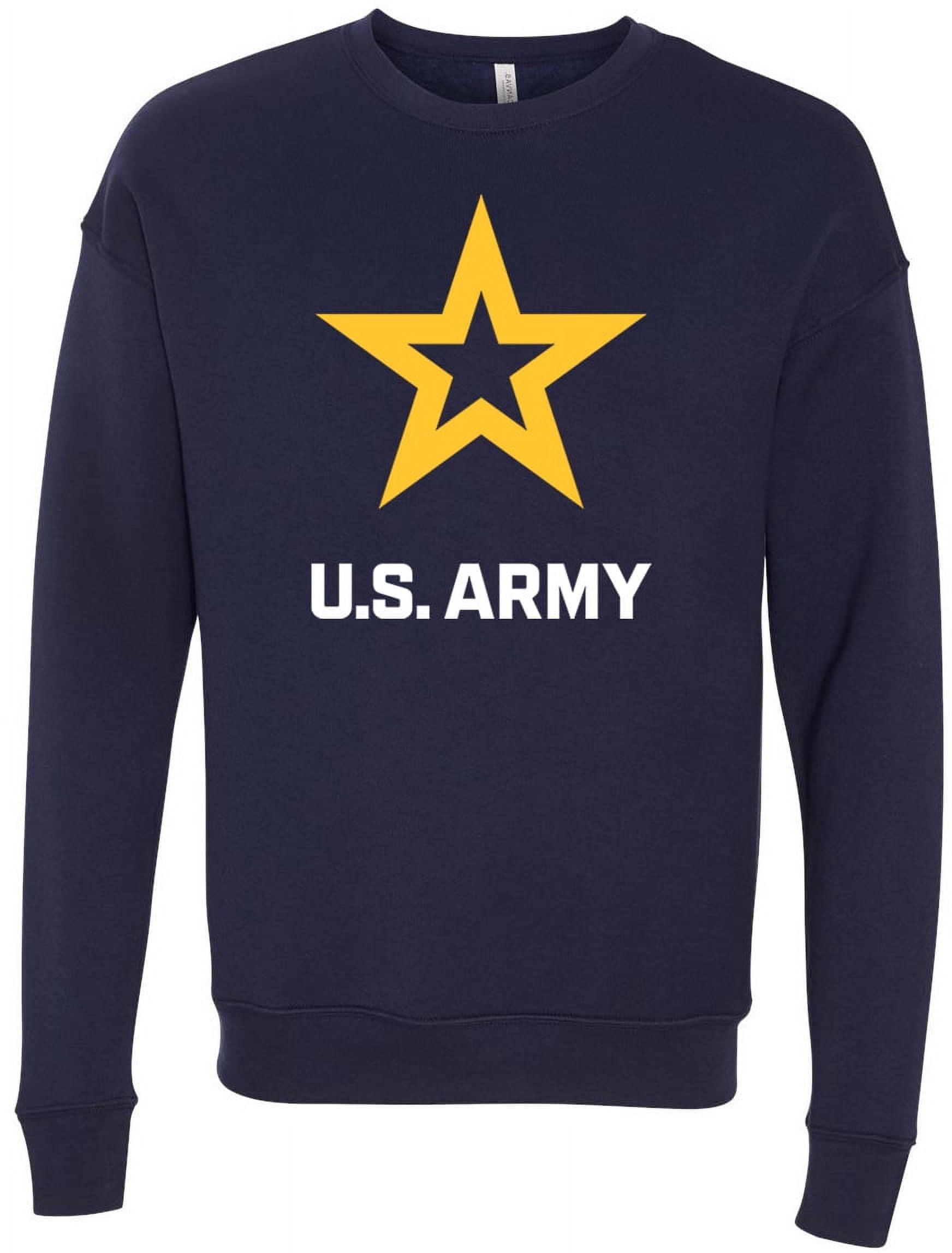 Mens US United States Army Logo Fleece Sweatshirt, Large Navy Blue ...