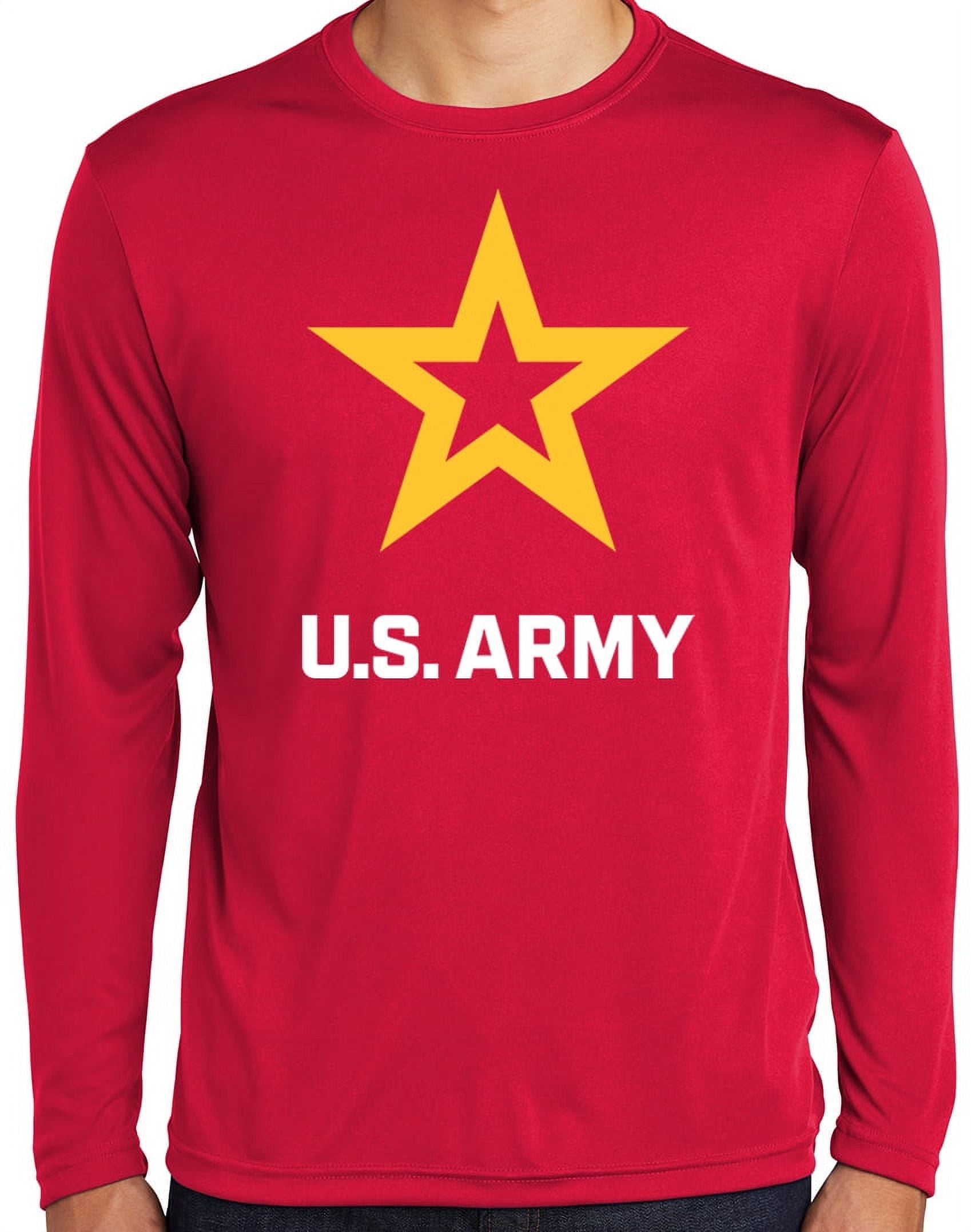 Mens US United States Army Moisture-Wicking Long Sleeve T-shirt, XL ...