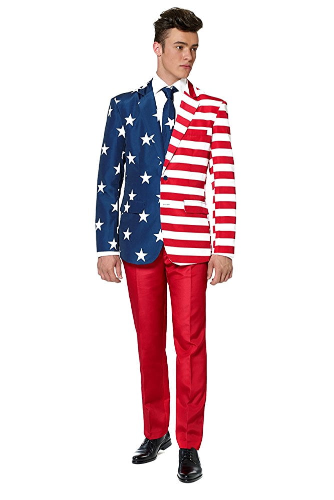 Mens 'USA' Costume Suit by Suitmeister - Walmart.com
