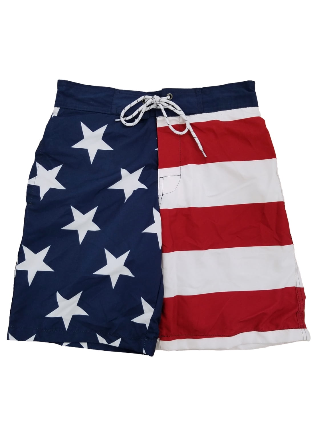 Mens USA Patriotic US Flag American Flag Swim Trunks Board Shorts M ...