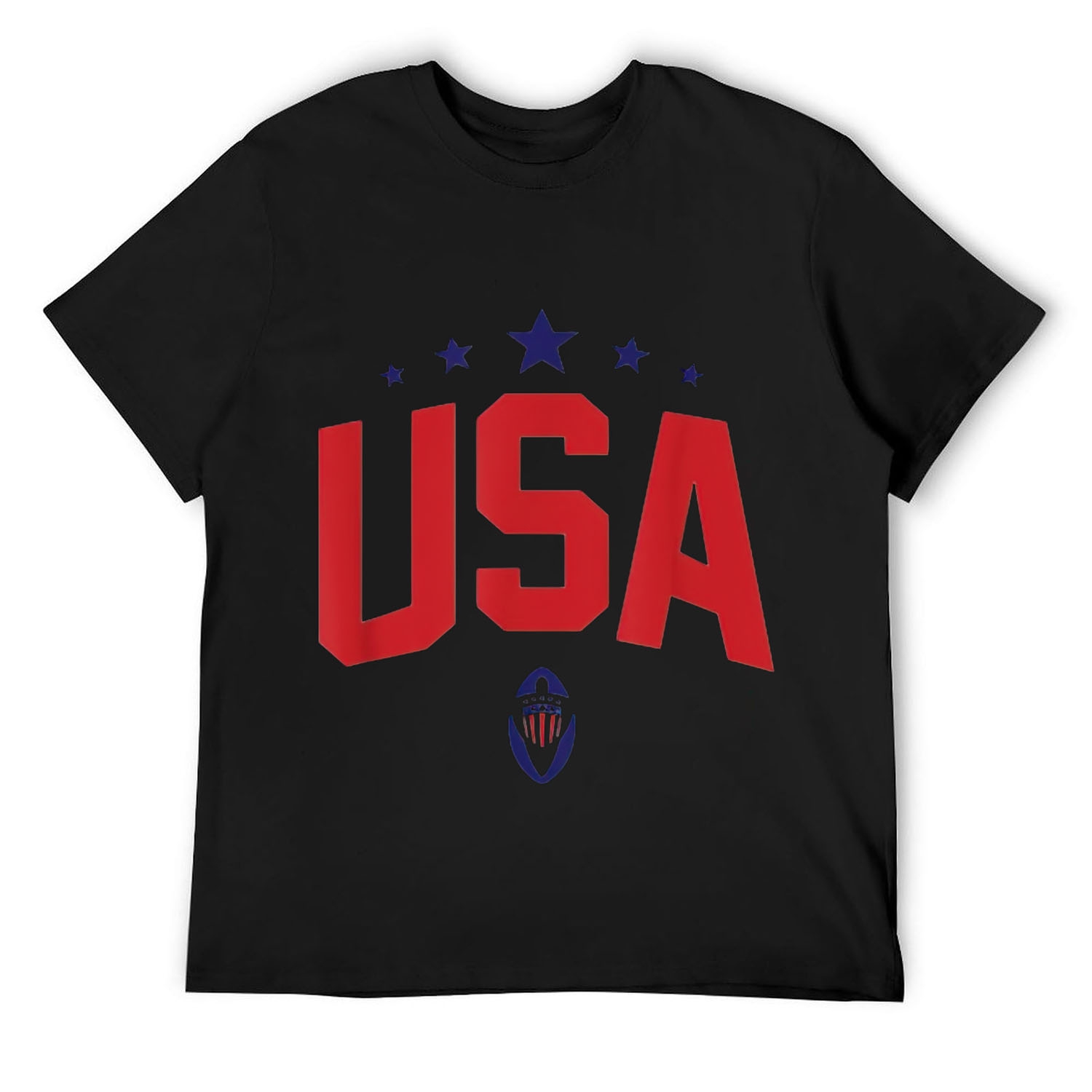 Mens USA Rugby Players Hope Rogers #1 T-Shirt Black - Walmart.com