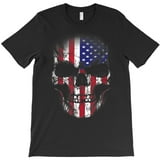 Mens USA Skeleton Head Patriot Flag American States Stars Themed Funny ...