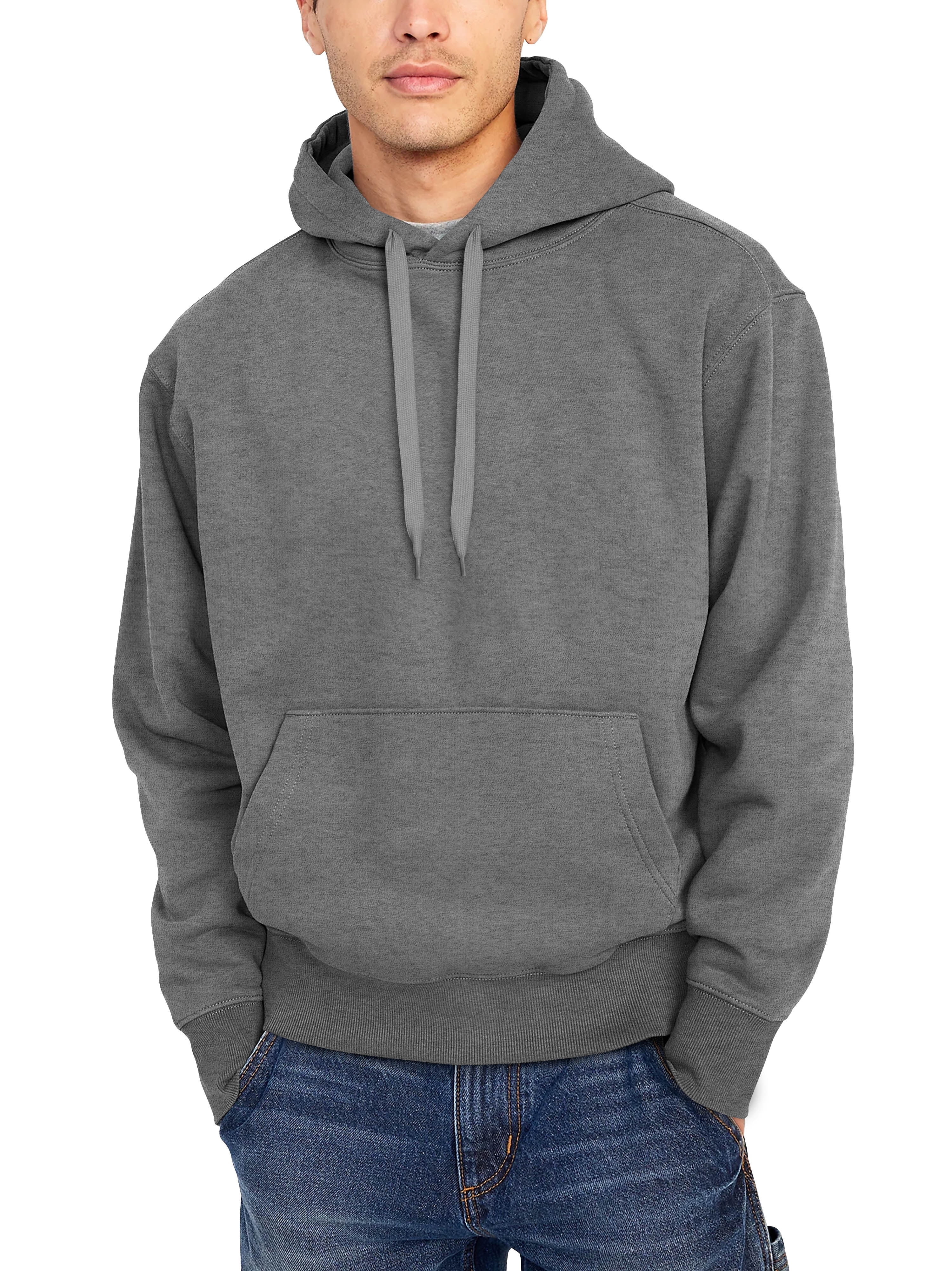 Mens Ultimate Heavyweight Pullover Hoodie Sweatshirt Fleece Essentials ...