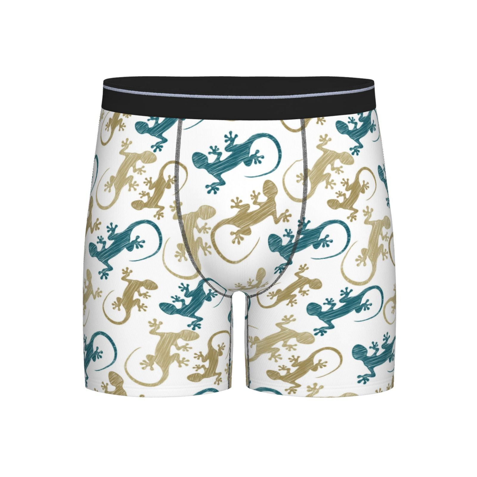 Mens Underwear, Artistic Cute Lizard Gecko_A Mens Underwear Boxer ...