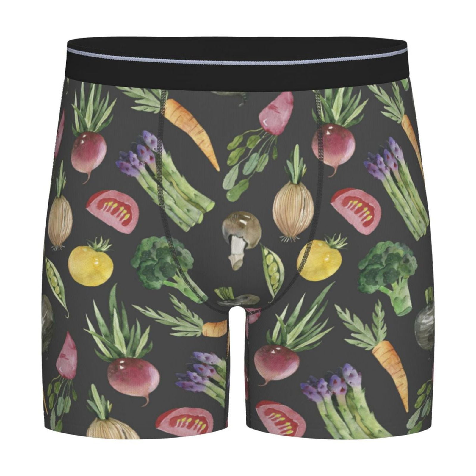 Mens Underwear, Asparagu Print Vegetable Mens Underwear Boxer Briefs ...