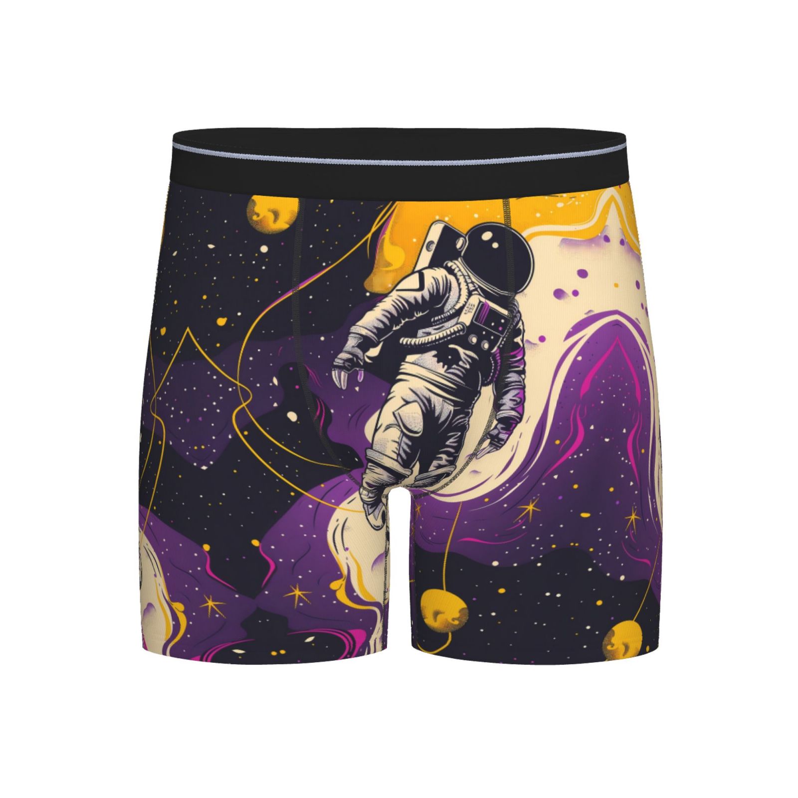 Mens Underwear, Astronaut Floating Purple Space Mens Underwear Boxer ...