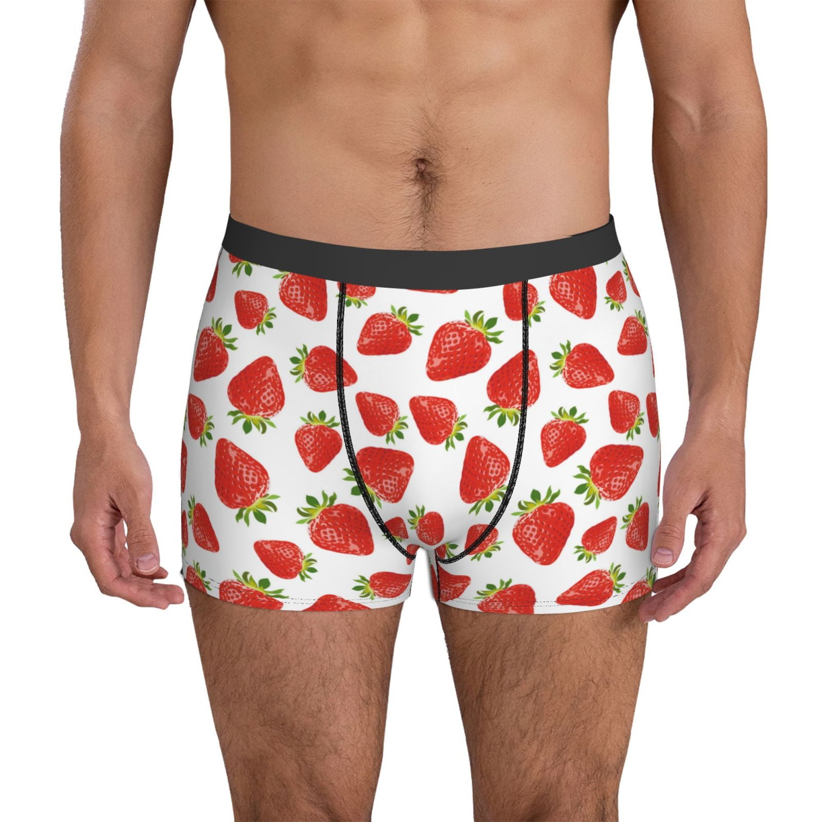 Mens Underwear, Berries strawberry Sexy Mens Underwear Boxer Briefs, Breathable Boxer Briefs for ...