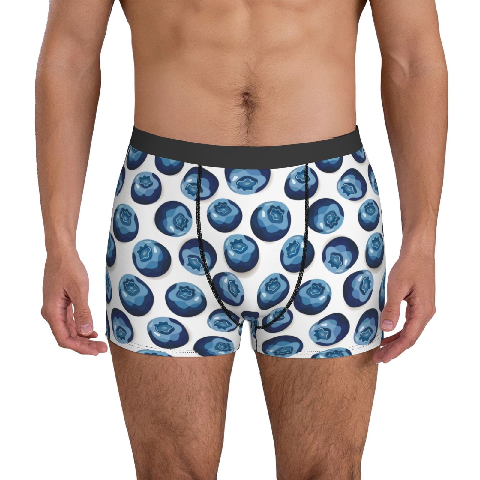 Mens Underwear, Blueberry Print design Sexy Mens Underwear Boxer Briefs ...