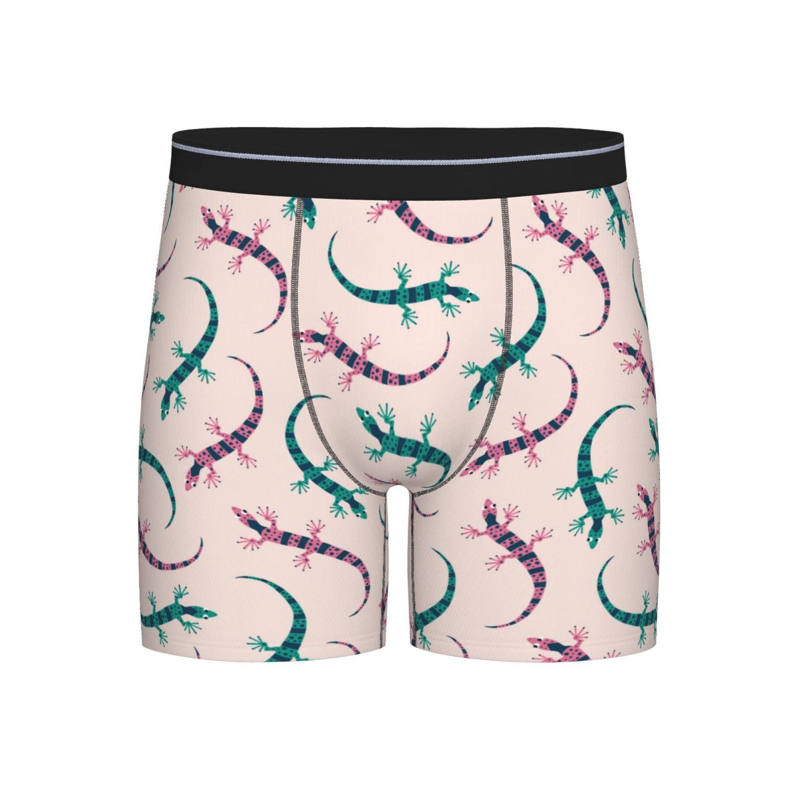 Mens Underwear, Bohemian Cute Lizard Gecko_A Mens Underwear Boxer ...