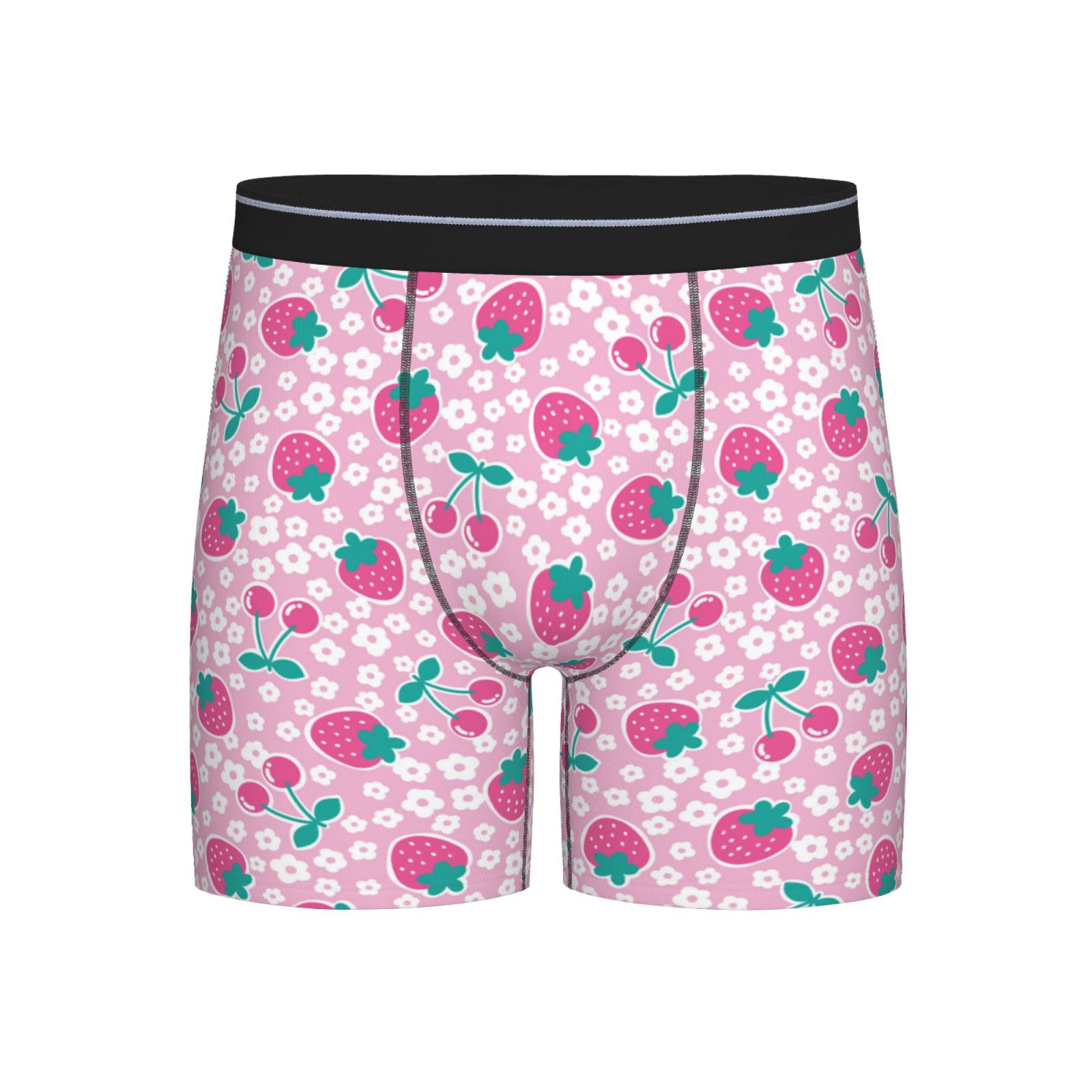 Mens Underwear Boxer Briefs - Cute Berry Strawberry Flower Soft And ...