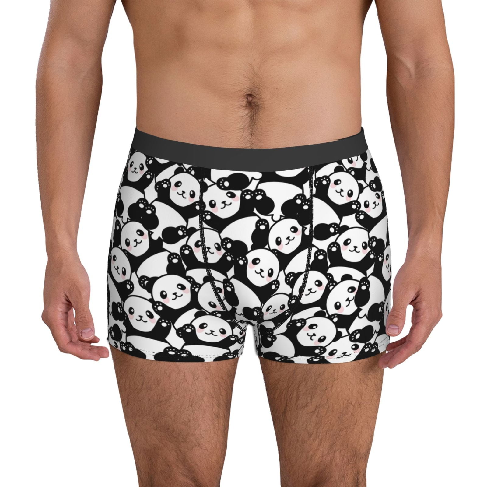 Mens Underwear Boxer Briefs - Cute Panda-E Comfort Breathable men's ...