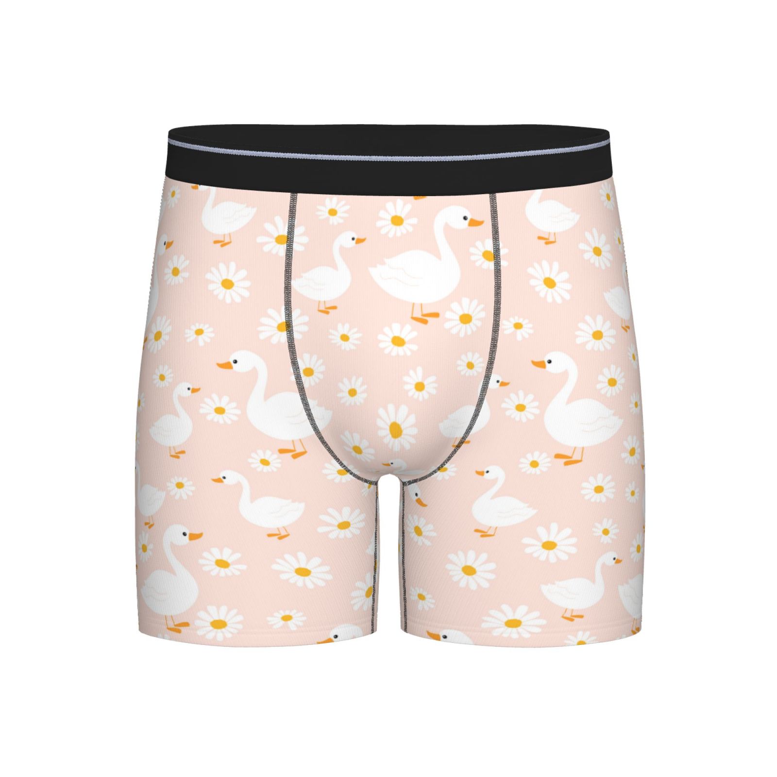 Mens Underwear Boxer Briefs, Daisy Cute Duck Pink Soft And Breathable ...