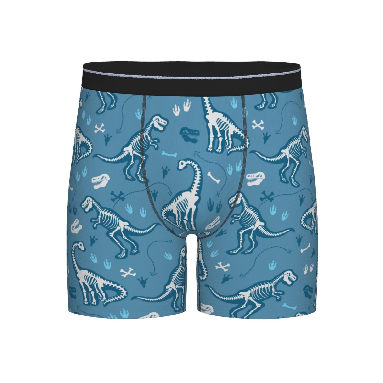 Mens Underwear Boxer Briefs - Dinosaur Skull Soft And Breathable Long ...