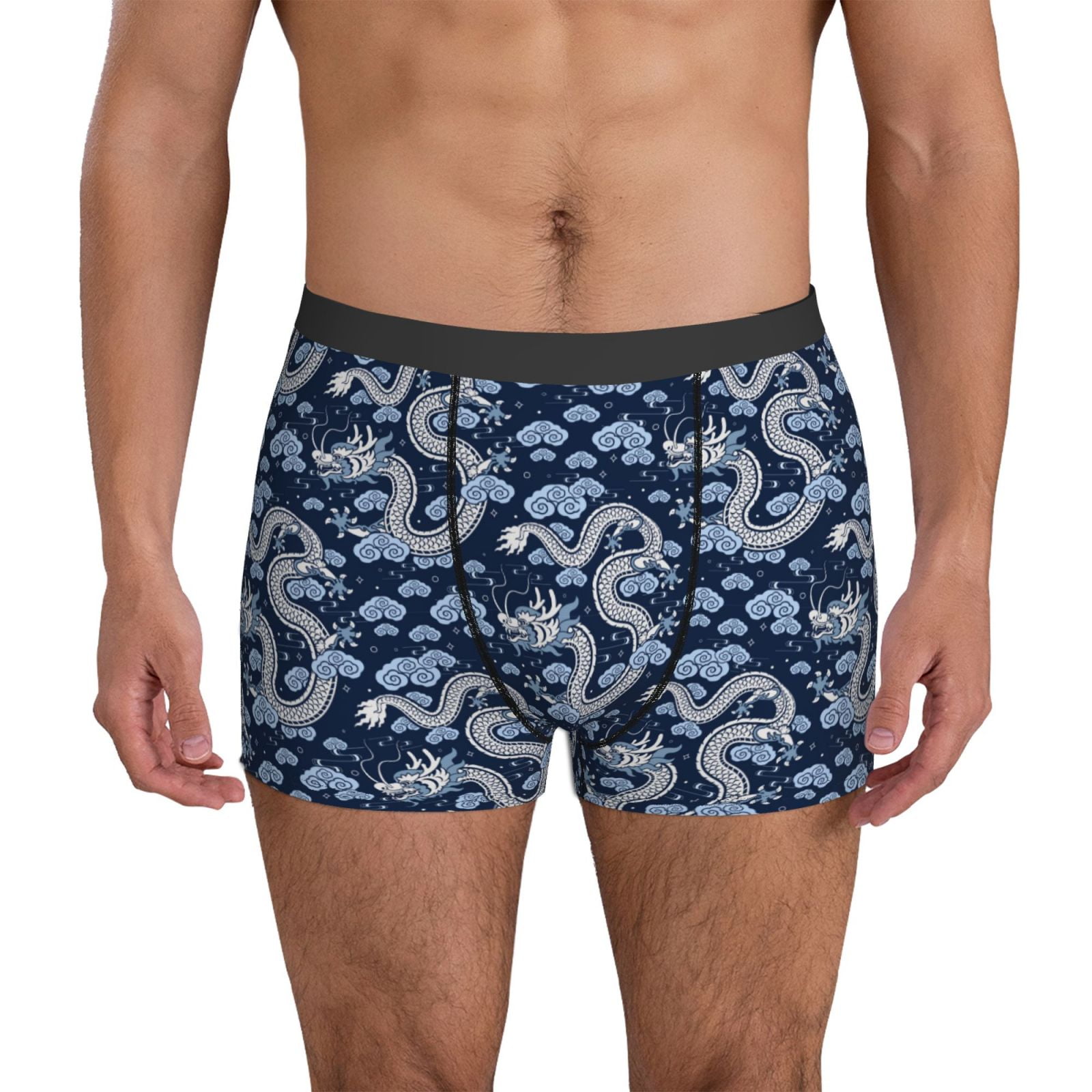 Mens Underwear Boxer Briefs - Dragons Comfort Breathable men's boxer briefs with Flex Waistband ...