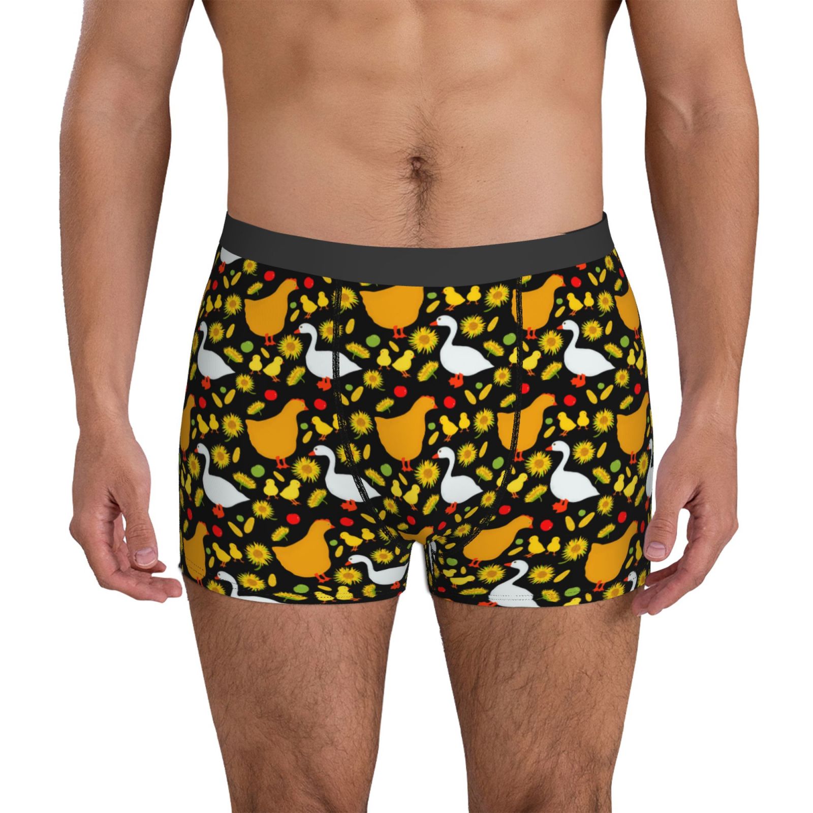Mens Underwear Boxer Briefs - Farm Goose Comfort Breathable men's boxer ...