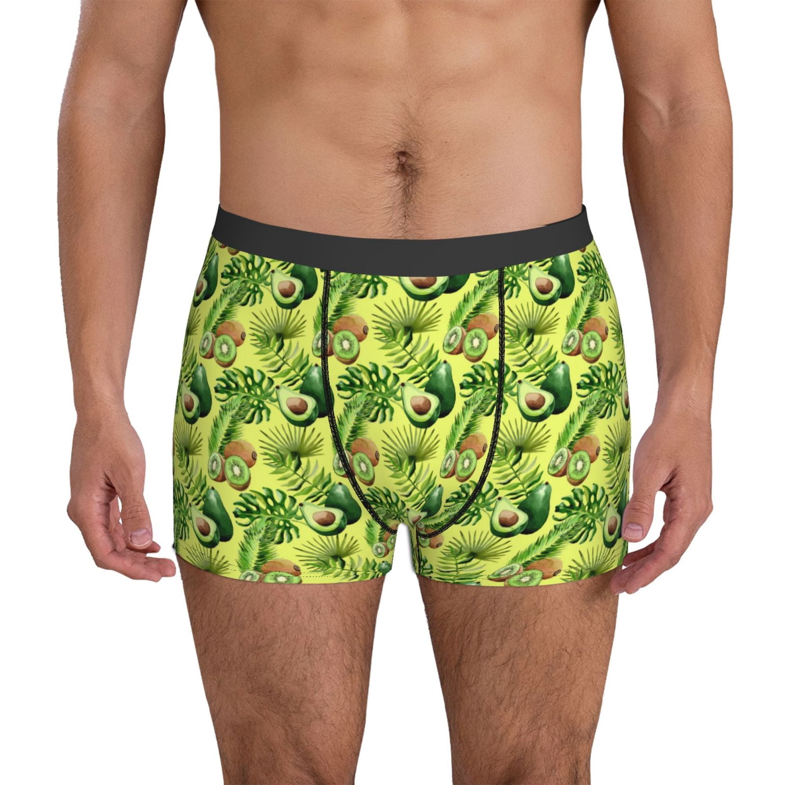 Mens Underwear Boxer Briefs - Kiwi and Avocado Comfort Breathable men's ...