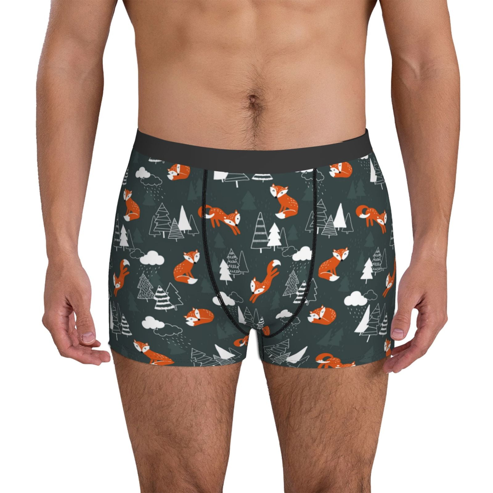 Mens Underwear Boxer Briefs - Tree Fox Comfort Breathable men's boxer ...