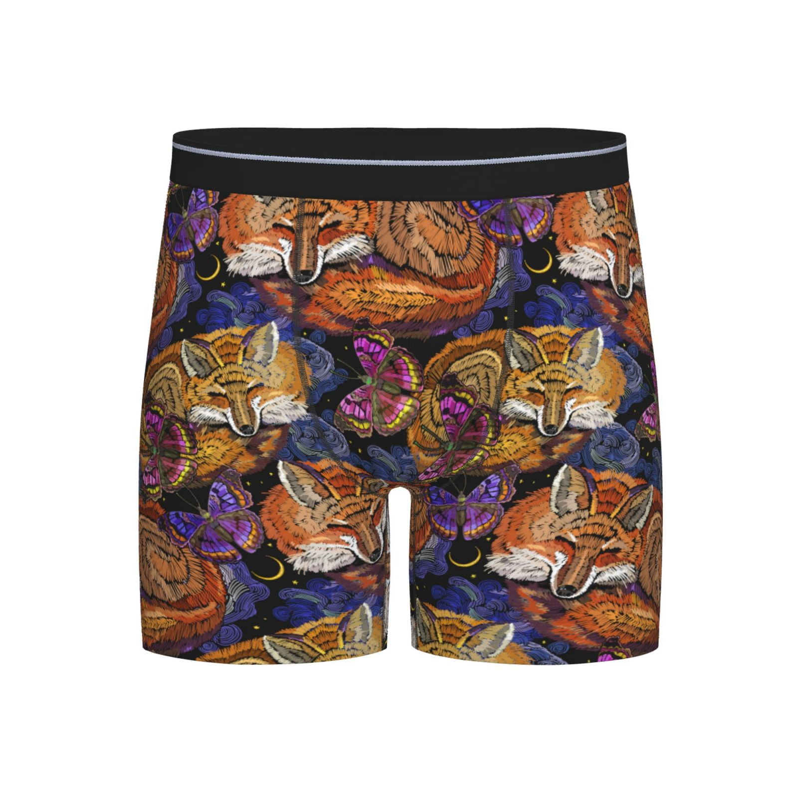 Mens Underwear Boxer Briefs - Tribal Fox Butterfly Soft And Breathable ...