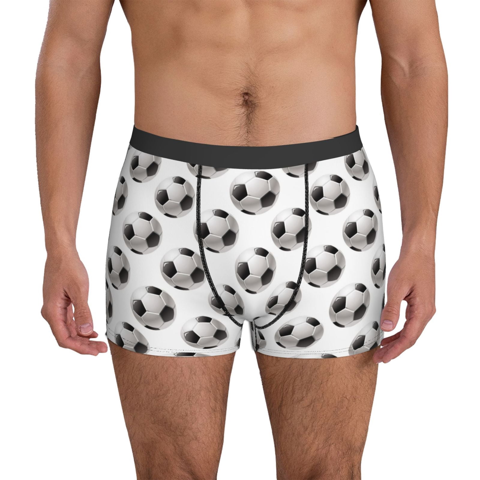 Mens Underwear Boxer Briefs - football soccer ball cute Comfort ...