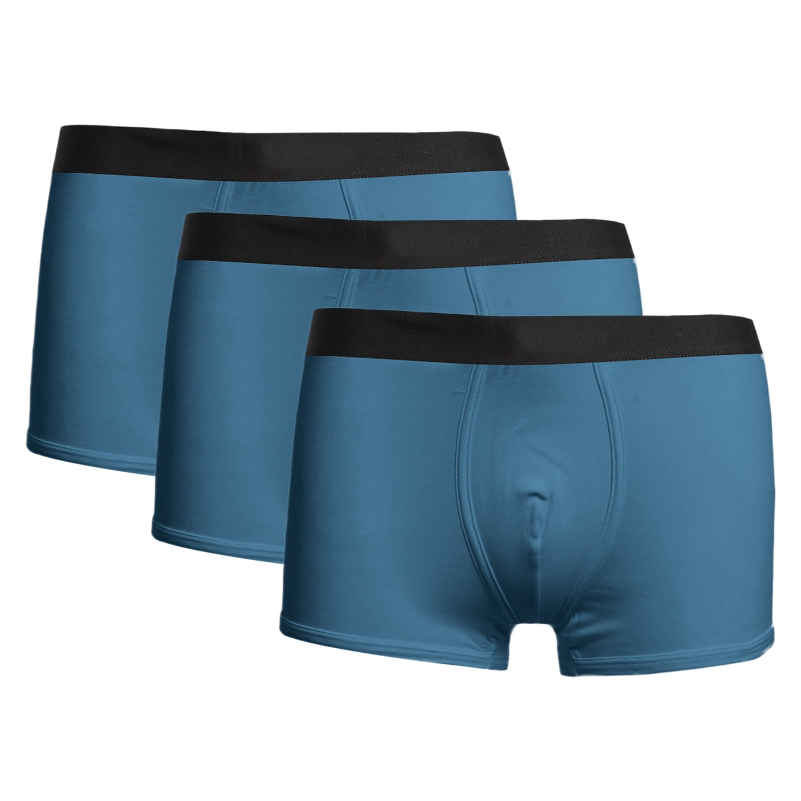 Mens Underwear Boxers Mid Rise Underwear Combination Milk Silk ...