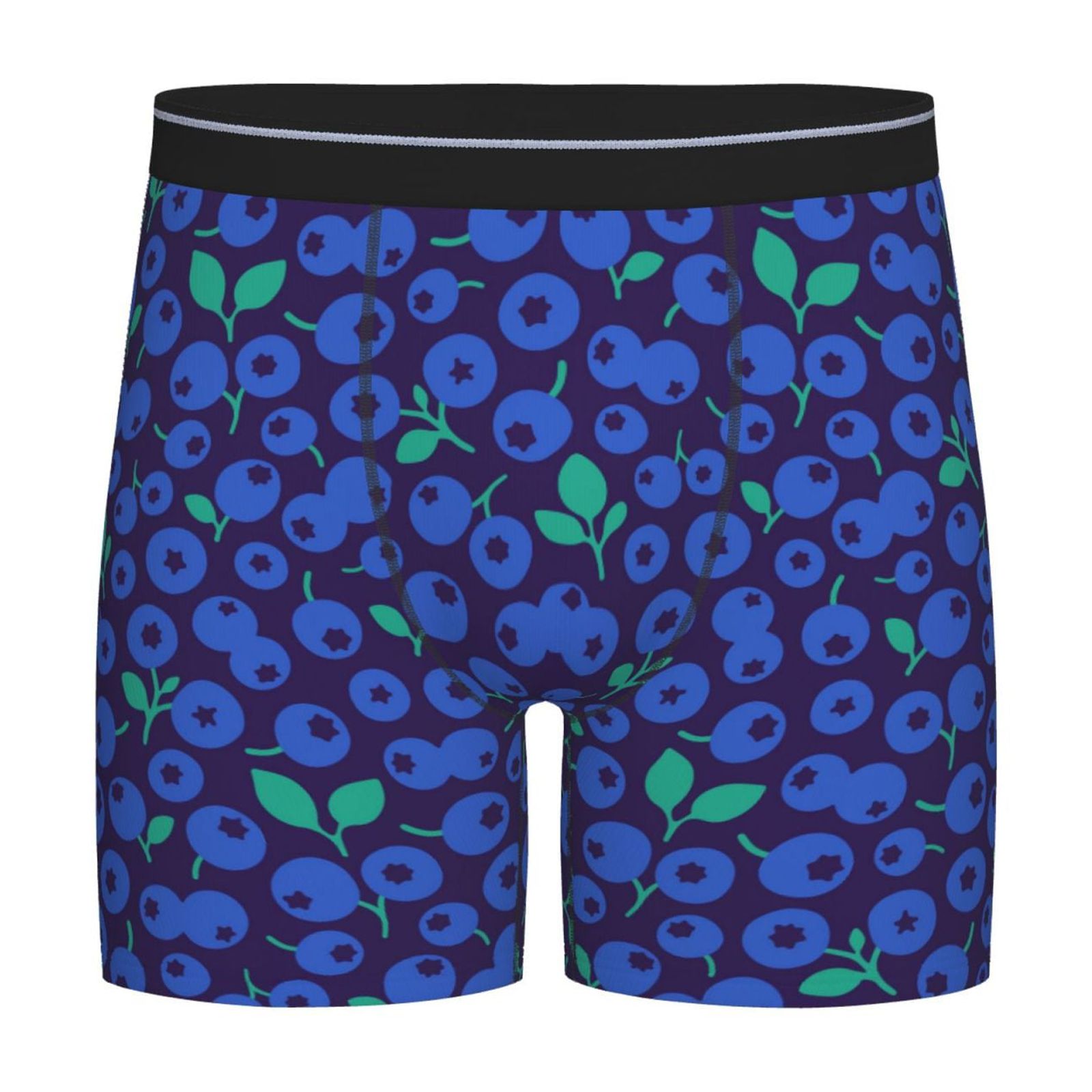 Mens Underwear, Cartoon Blueberry Print Mens Underwear Boxer Briefs ...