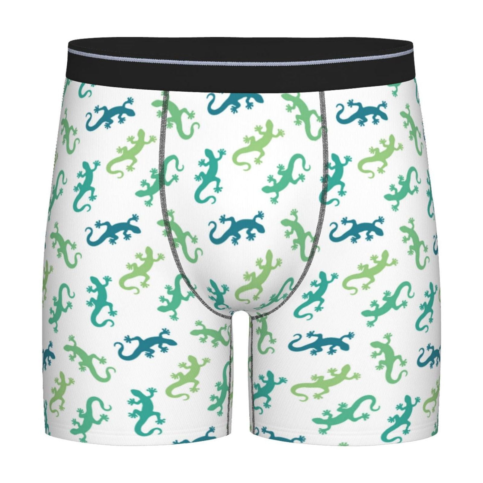 Mens Underwear, Cartoon Cute Lizard Gecko_B Mens Underwear Boxer Briefs ...