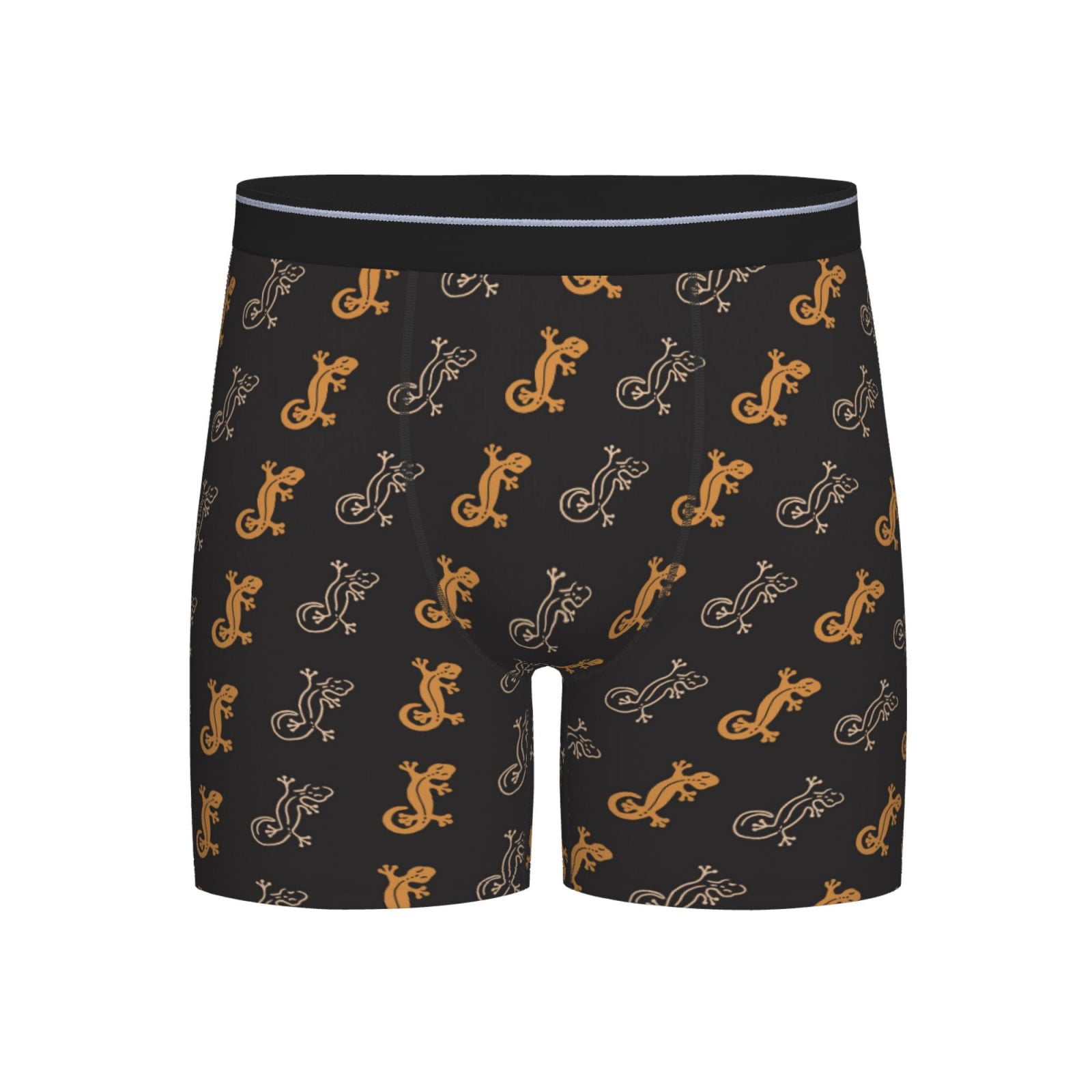 Mens Underwear, Cartoon Cute Lizard Gecko Mens Underwear Boxer Briefs ...