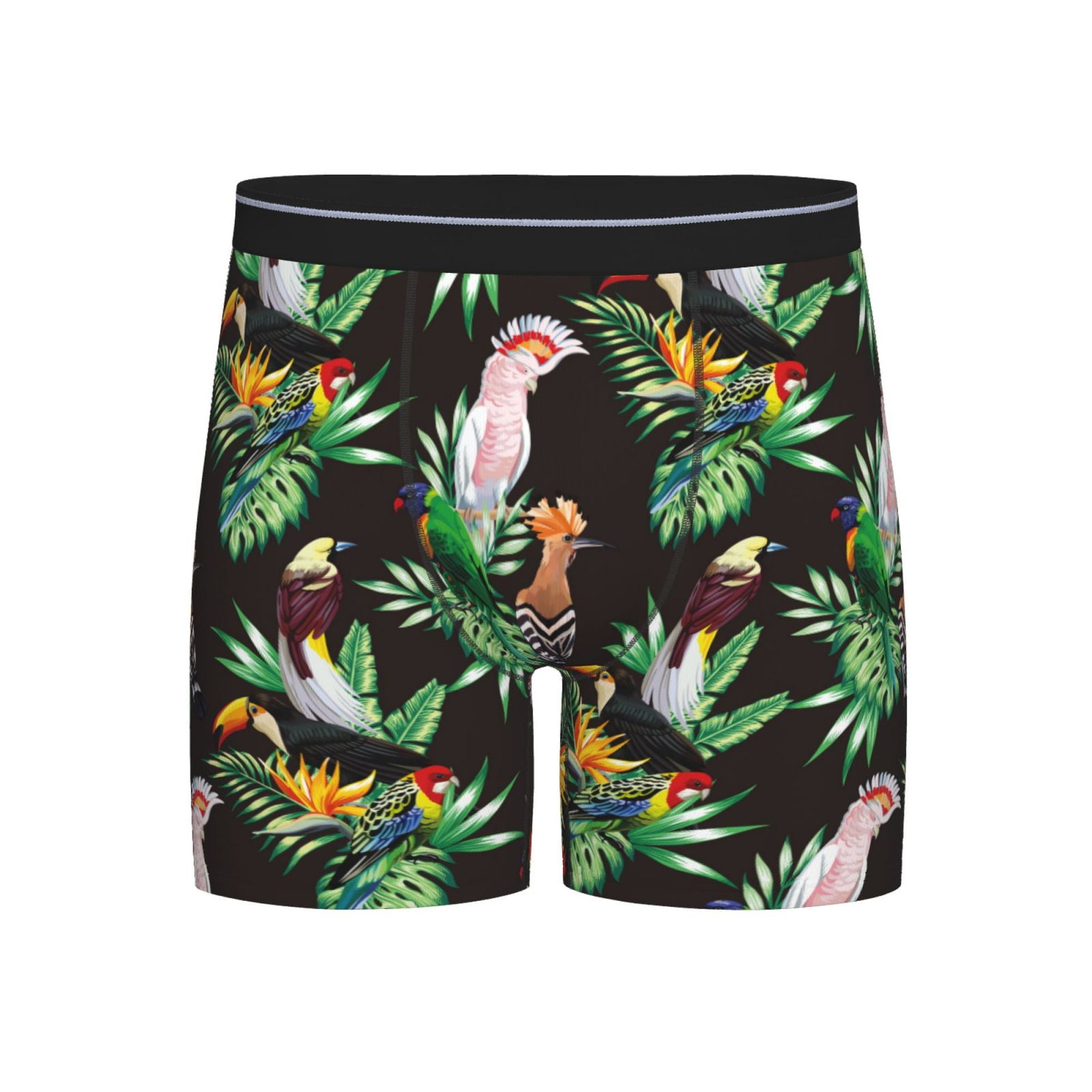 Mens Underwear, Cartoon Cute Parrot Toucan Bird Mens Underwear Boxer ...