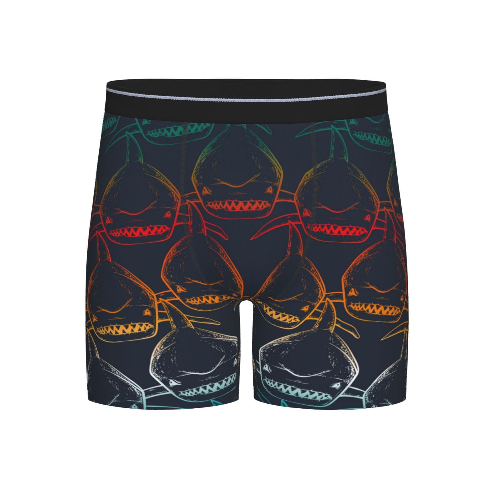 Mens Underwear, Cartoon Sharks Mens Underwear Boxer Briefs, Soft ...