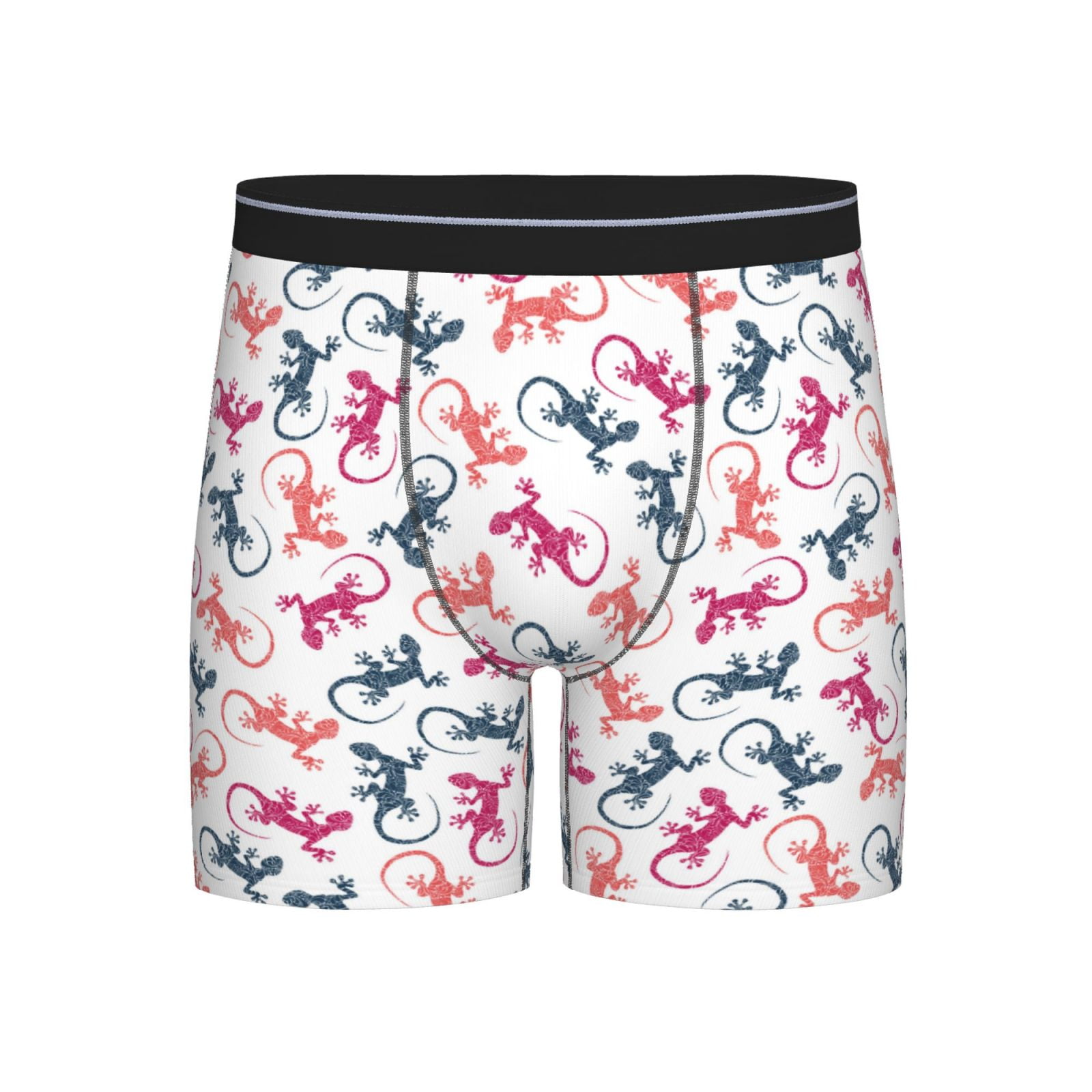 Mens Underwear, Classic Colorful Cute Lizard Gecko Mens Underwear Boxer ...