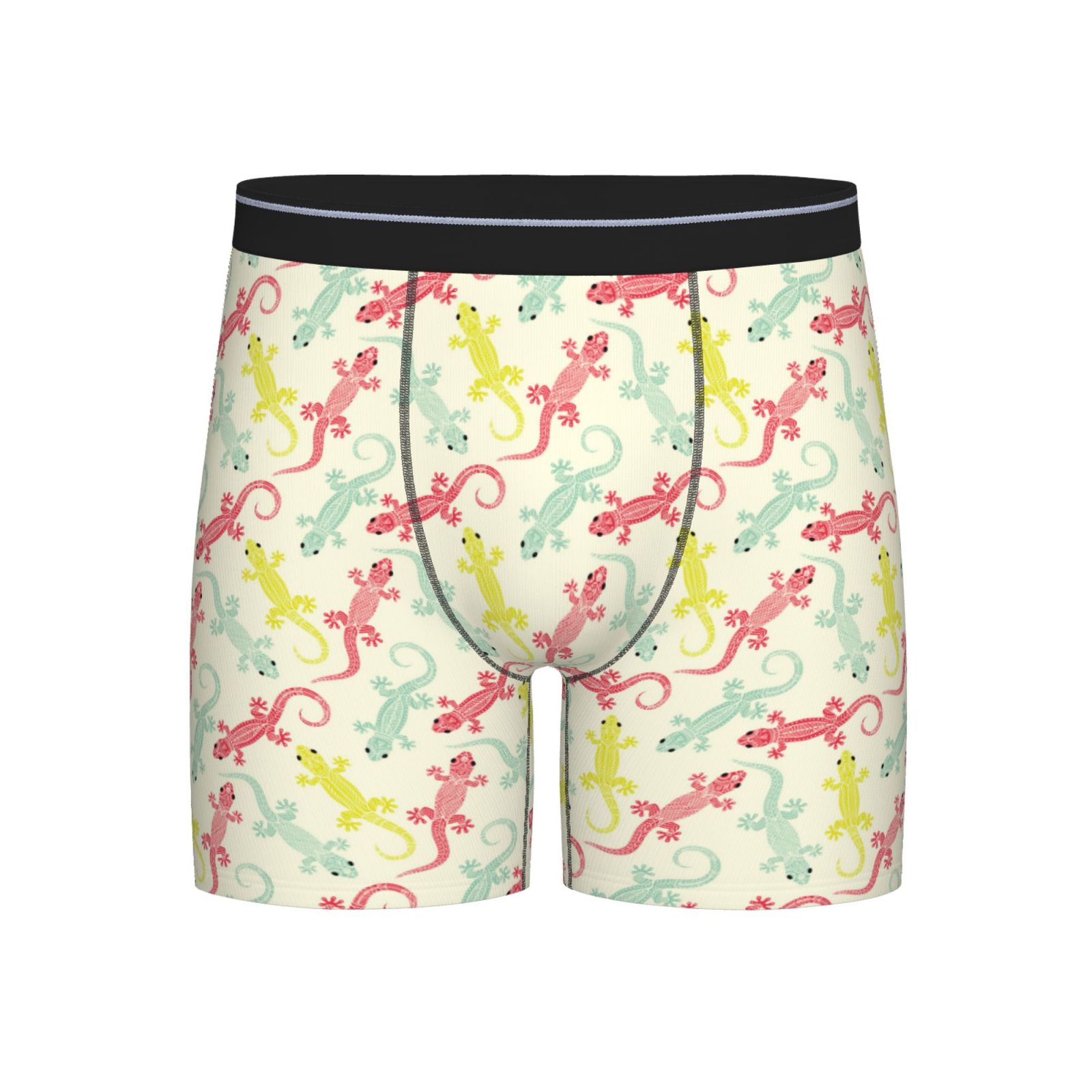 Mens Underwear, Classic Cute Gecko Lizard Mens Underwear Boxer Briefs ...