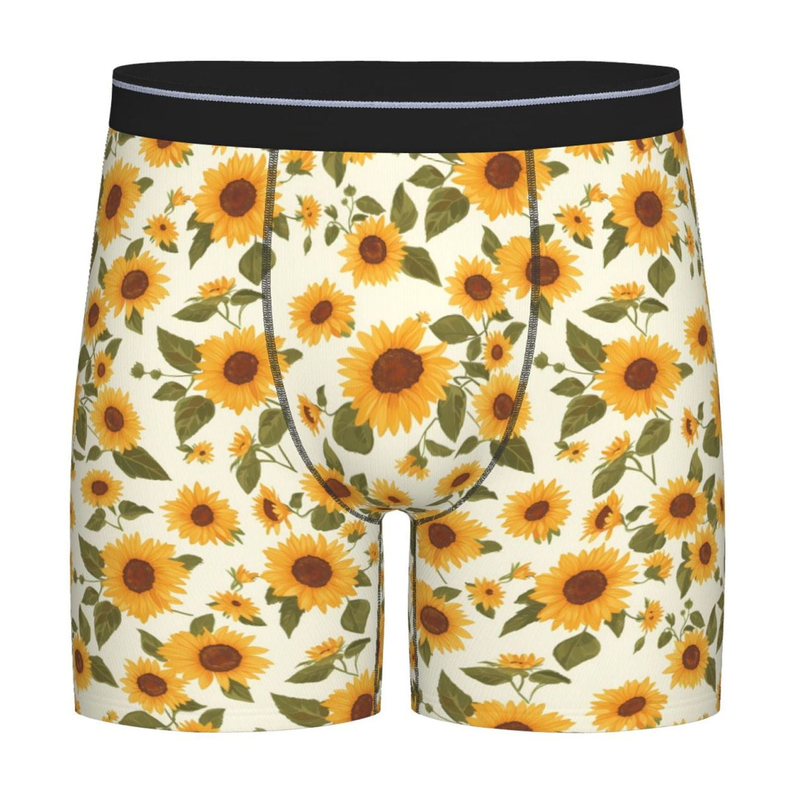 Mens Underwear, Classical Cute Sunflower Mens Underwear Boxer Briefs ...