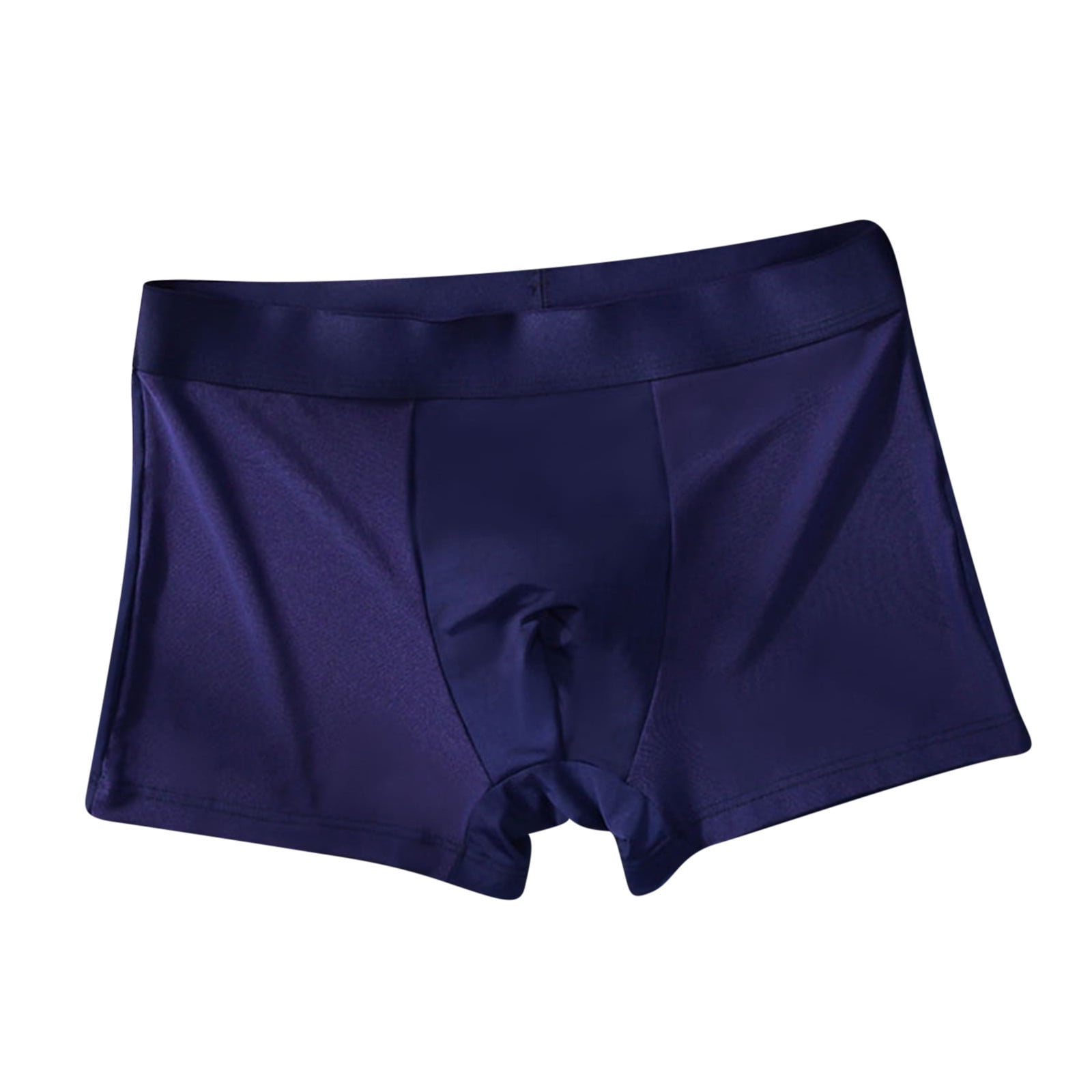 Mens Underwear Ice Silk Thin Style Traceless Boxers Business Breathable ...