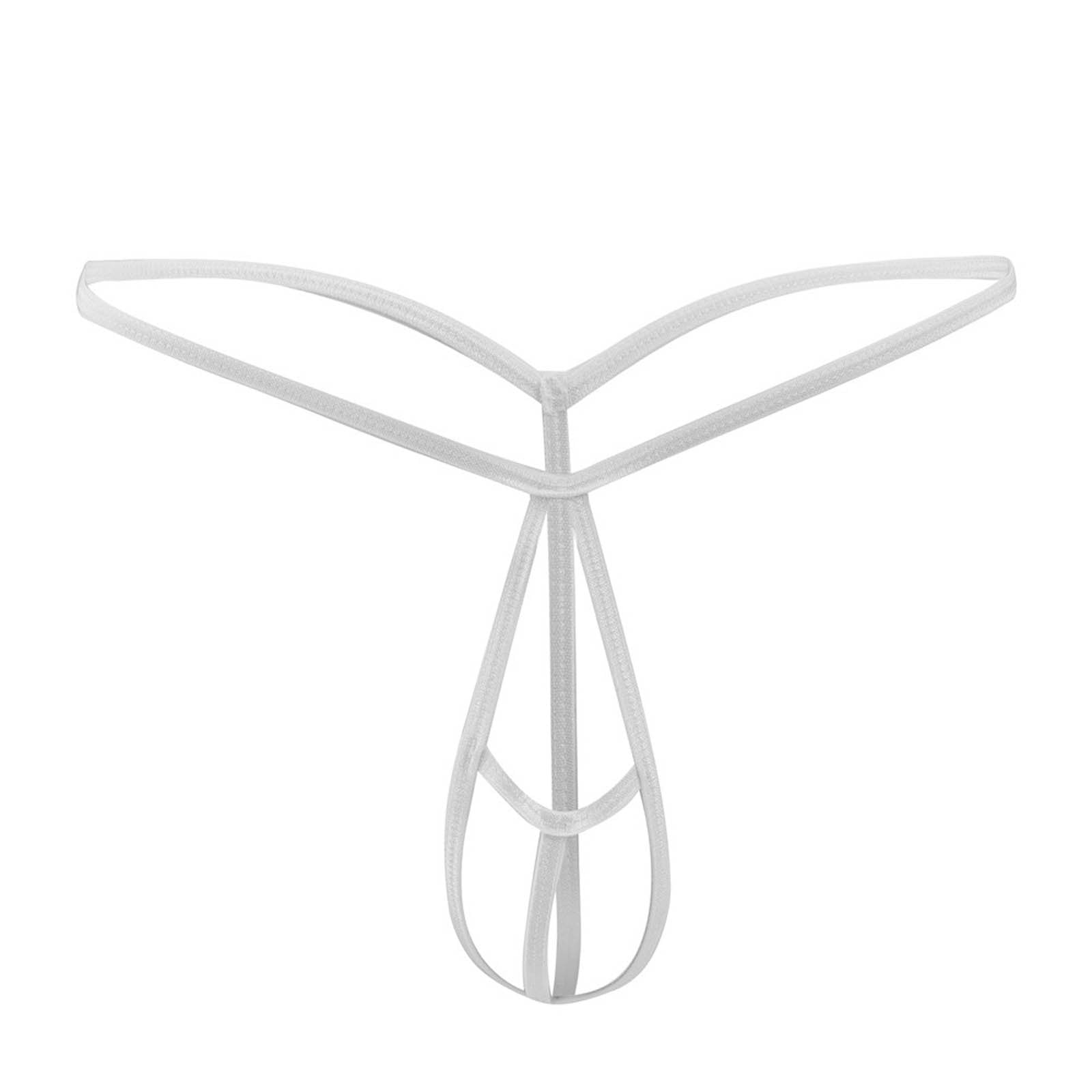 Mens Underwear Clearance Thong Low-waisted Hollow Thin Belt G-String ...