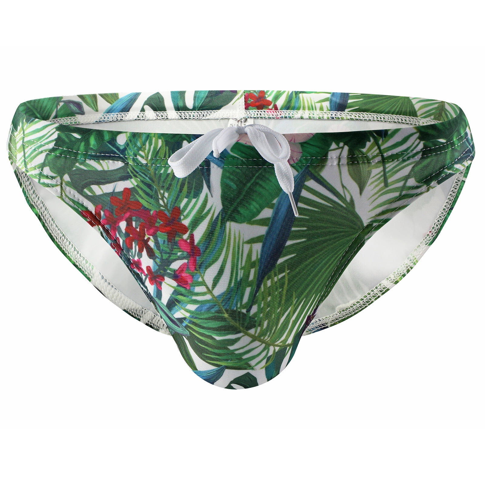 Mens Underwear Clearance Underwear Swim Trunks Low-rise Printing Smooth ...