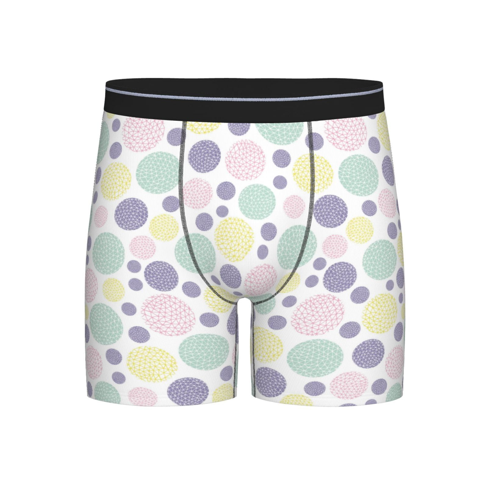 Mens Underwear, Colorful Spotty Circular Mens Underwear Boxer Briefs ...
