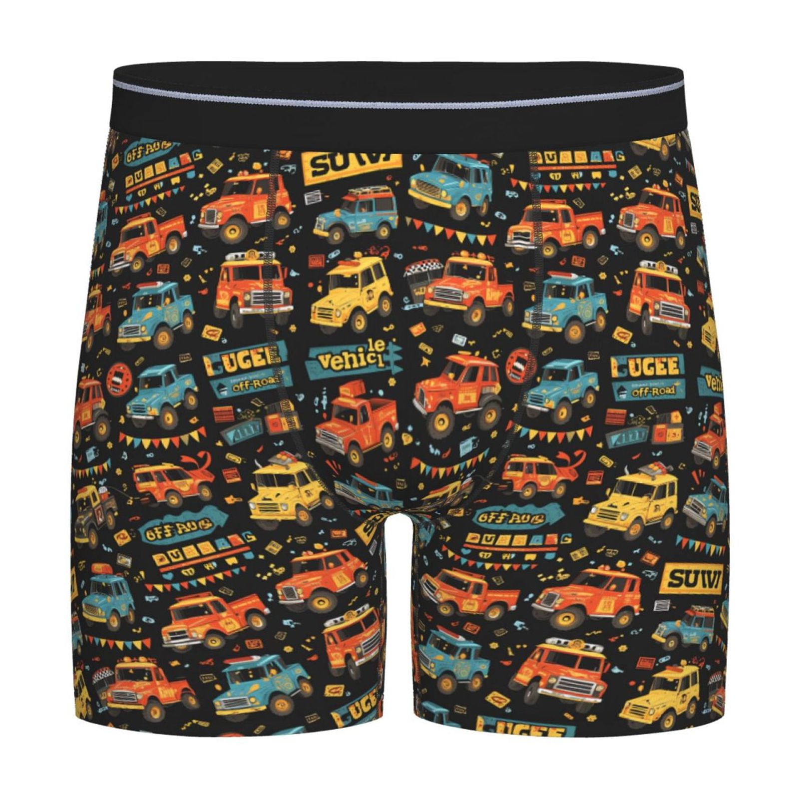 Mens Underwear, Colorful Suv Off Road Car Mens Underwear Boxer Briefs ...