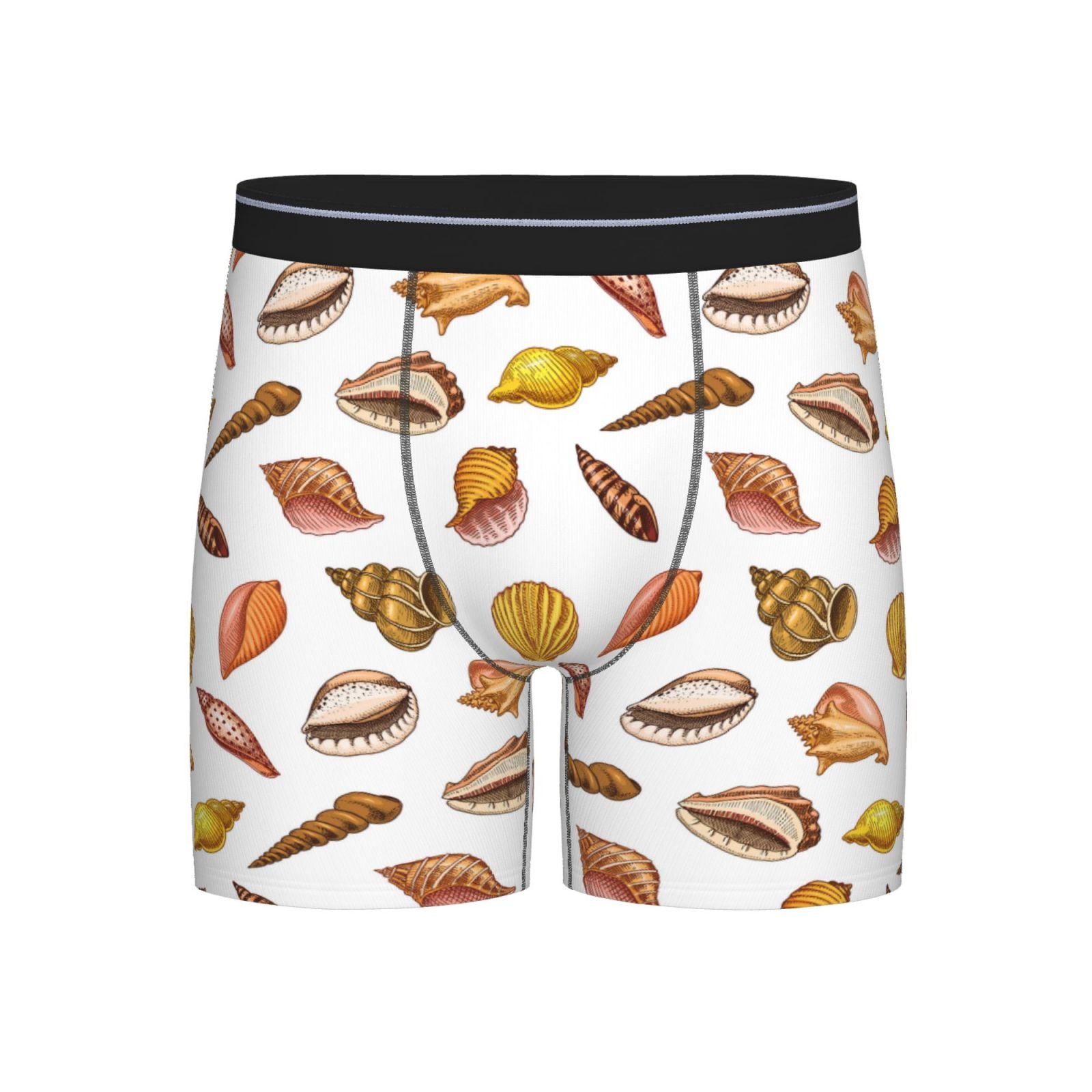 Mens Underwear, Conch Shells Print No.9025 Mens Underwear Boxer Briefs ...