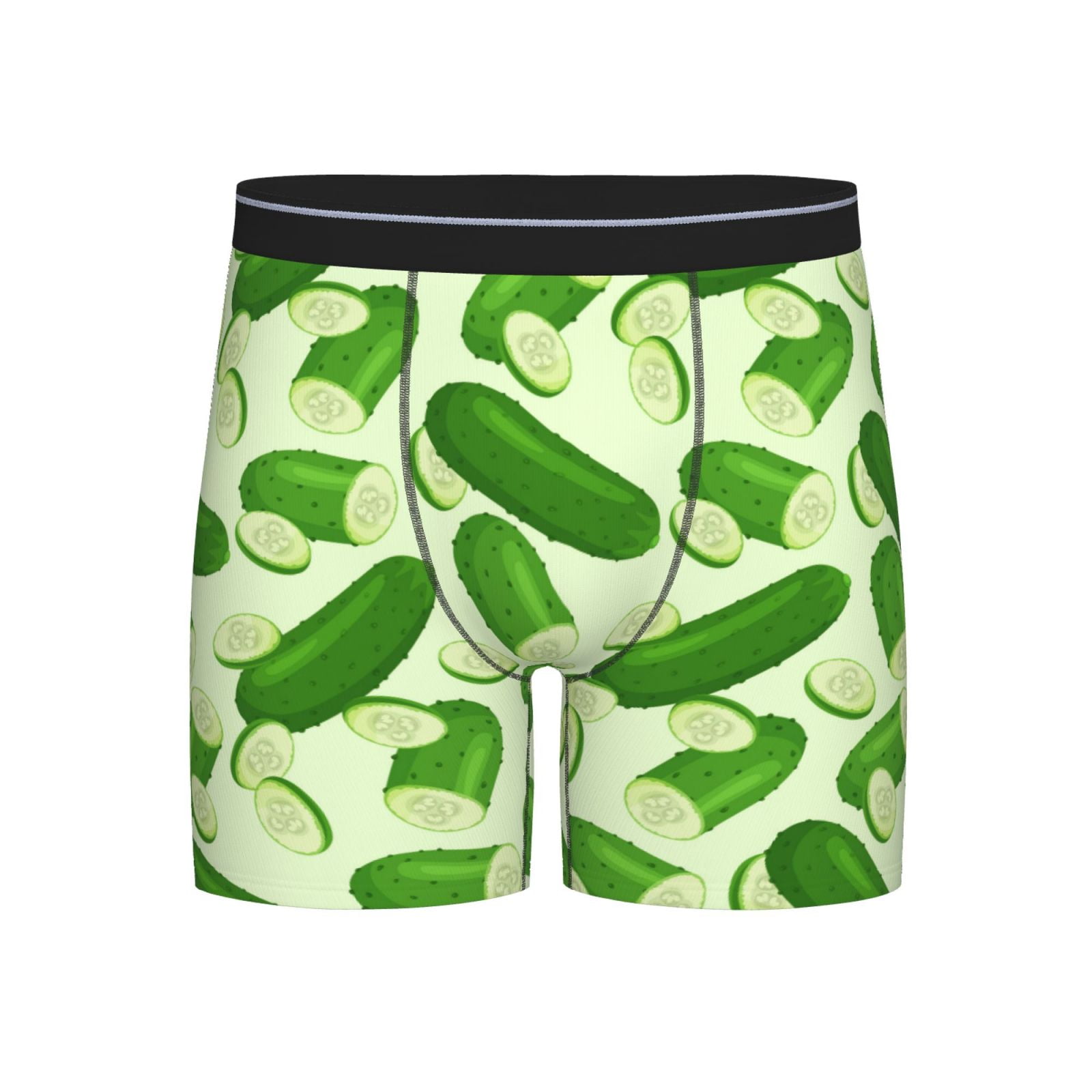 Mens Underwear, Cucumber Green Mens Underwear Boxer Briefs, Soft ...