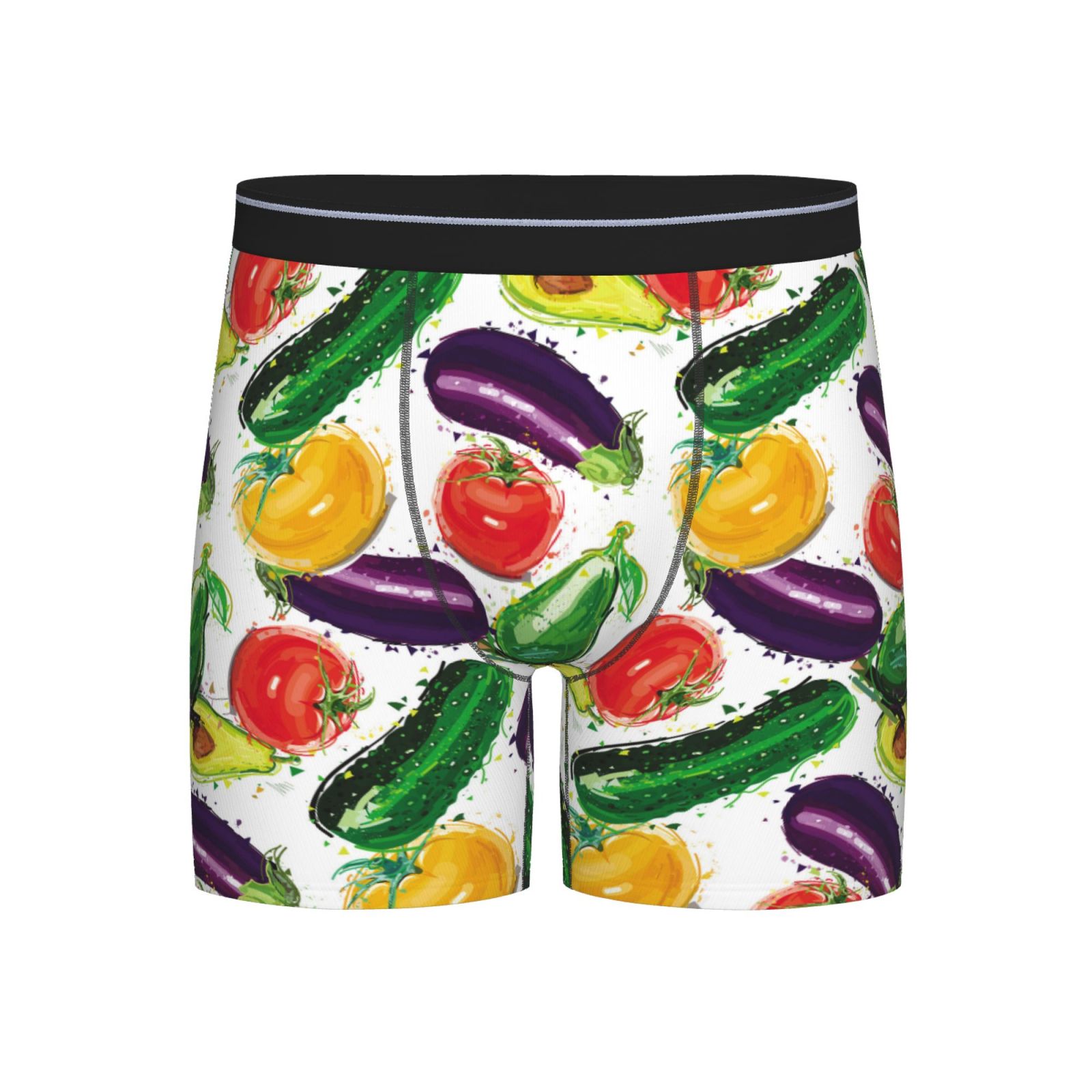 Mens Underwear, Cucumber Tomato Eggplant Mens Underwear Boxer Briefs ...