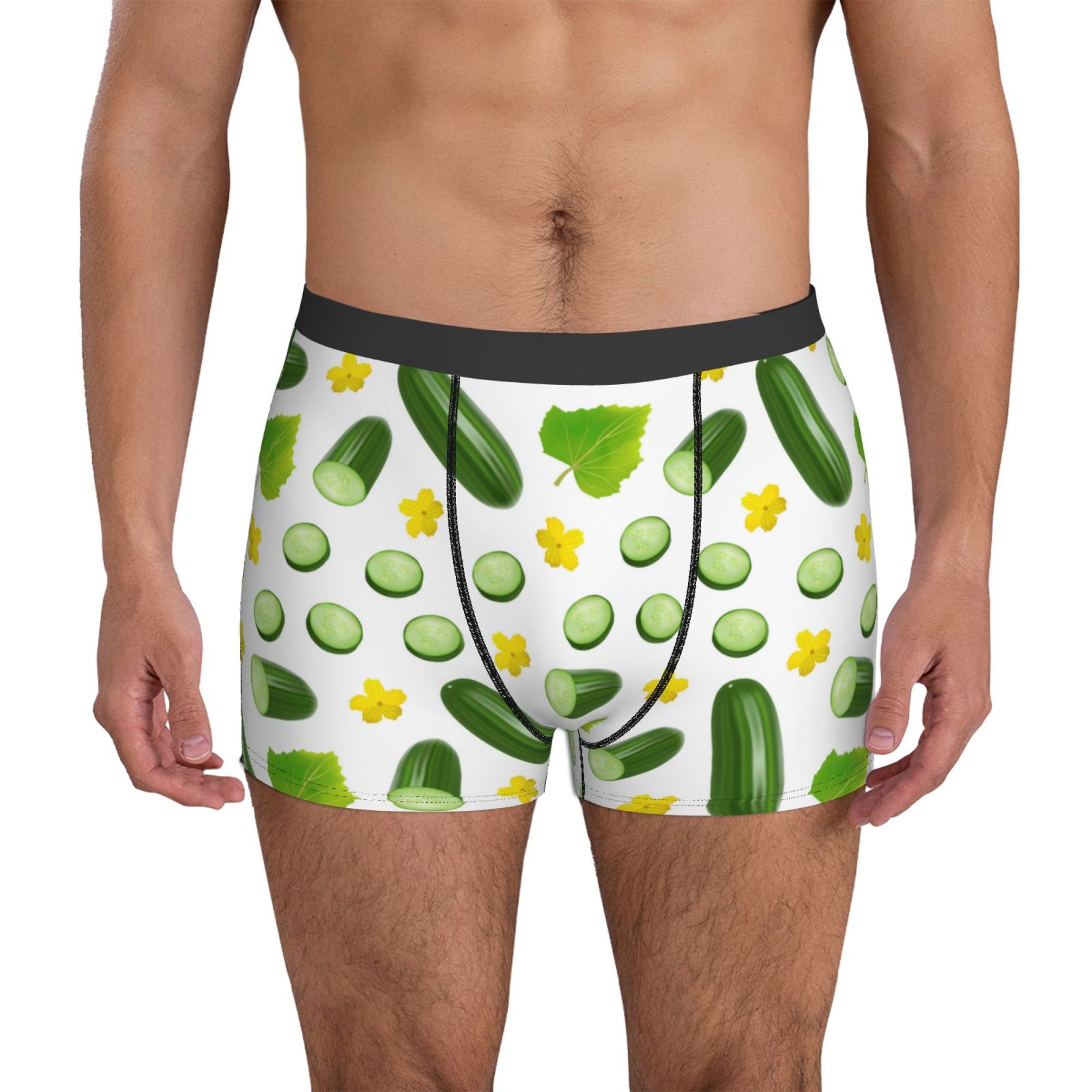 Mens Underwear, Cucumber slices leaf Sexy Mens Underwear Boxer Briefs ...