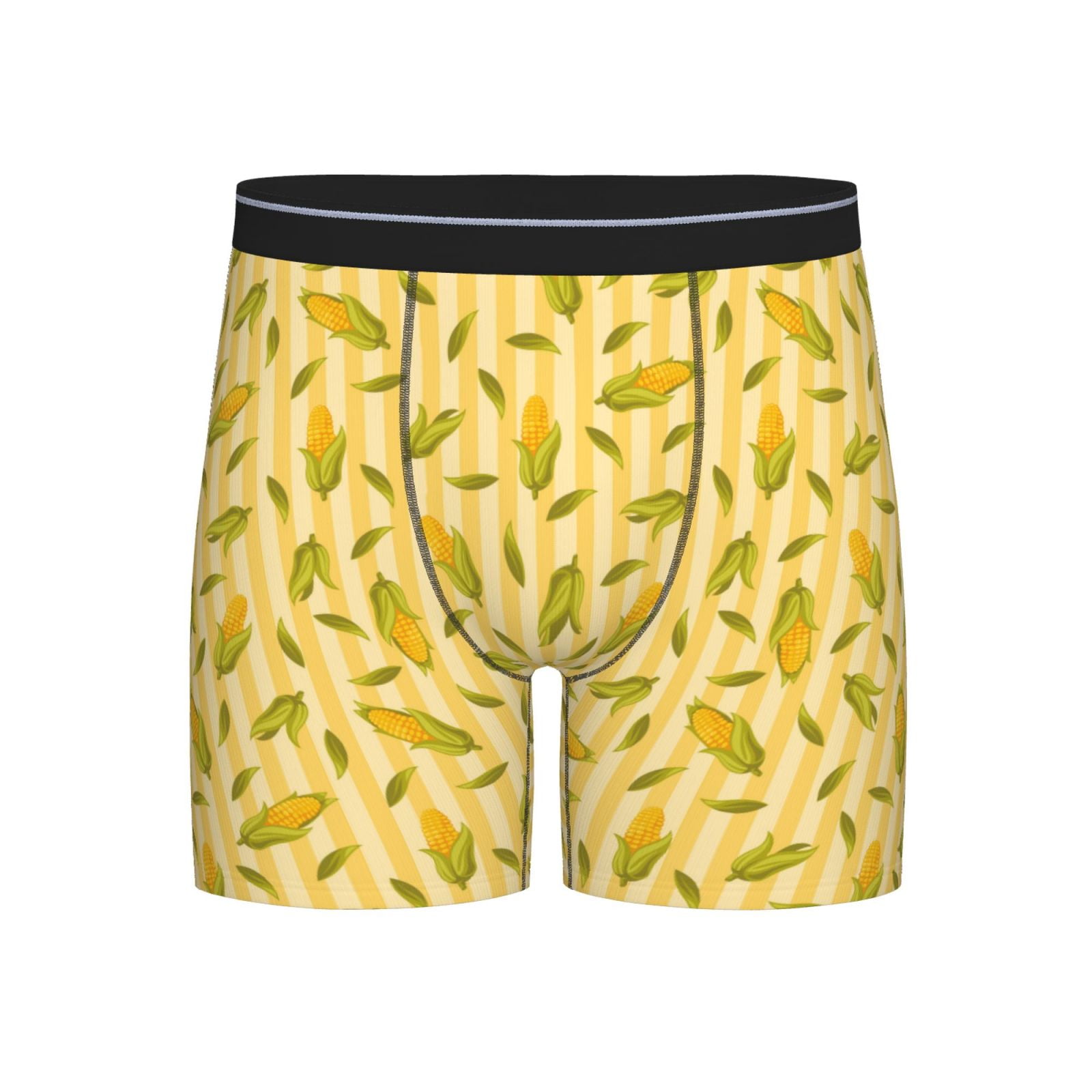 Mens Underwear, Cute Corn Yellow Stripe Mens Underwear Boxer Briefs ...