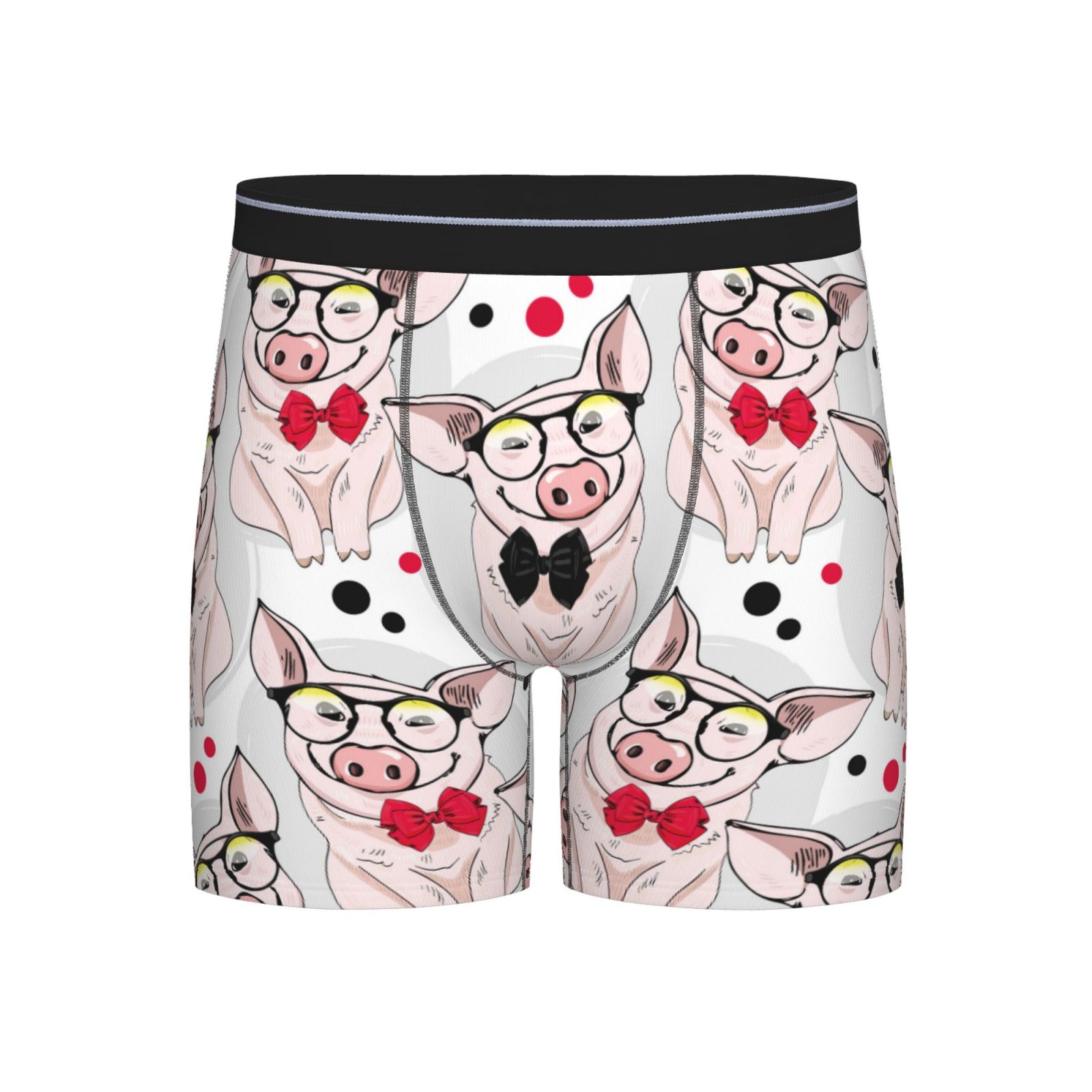 Mens Underwear, Cute Glasses Bow Tie Pig Mens Underwear Boxer Briefs ...