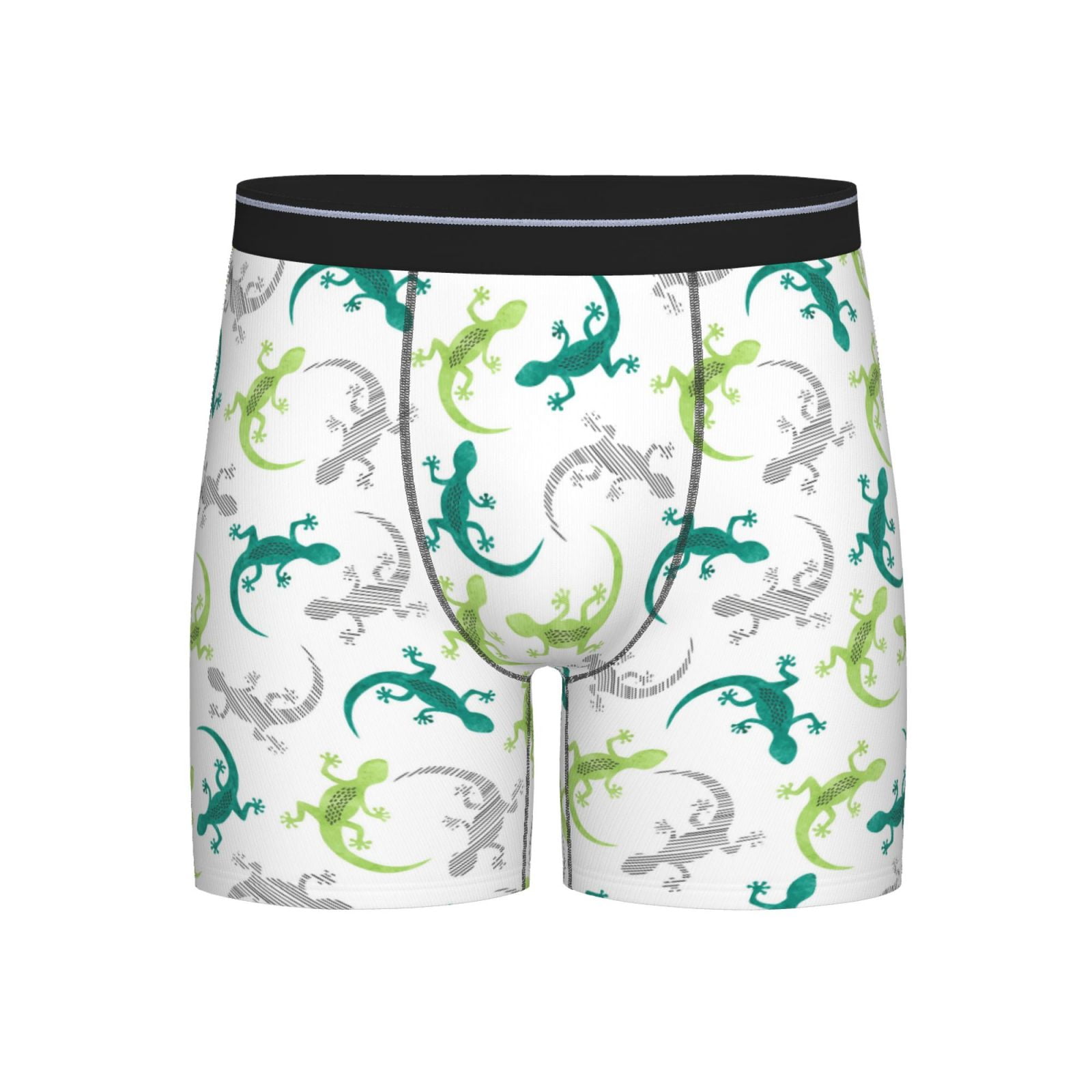 Mens Underwear, Cute Lizard Gecko Artistic_A Mens Underwear Boxer ...