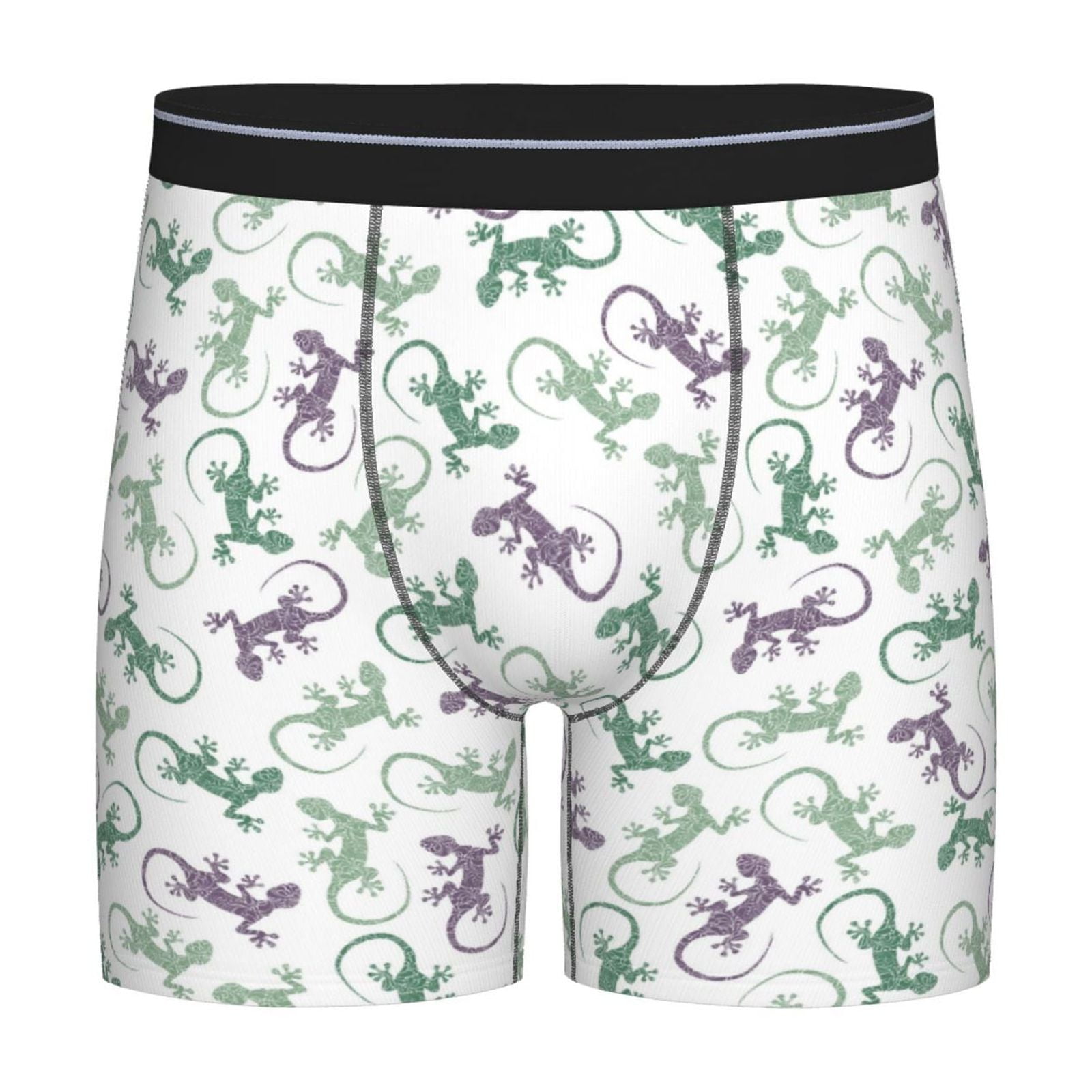 Mens Underwear, Cute Lizard Gecko_B Mens Underwear Boxer Briefs, Soft ...