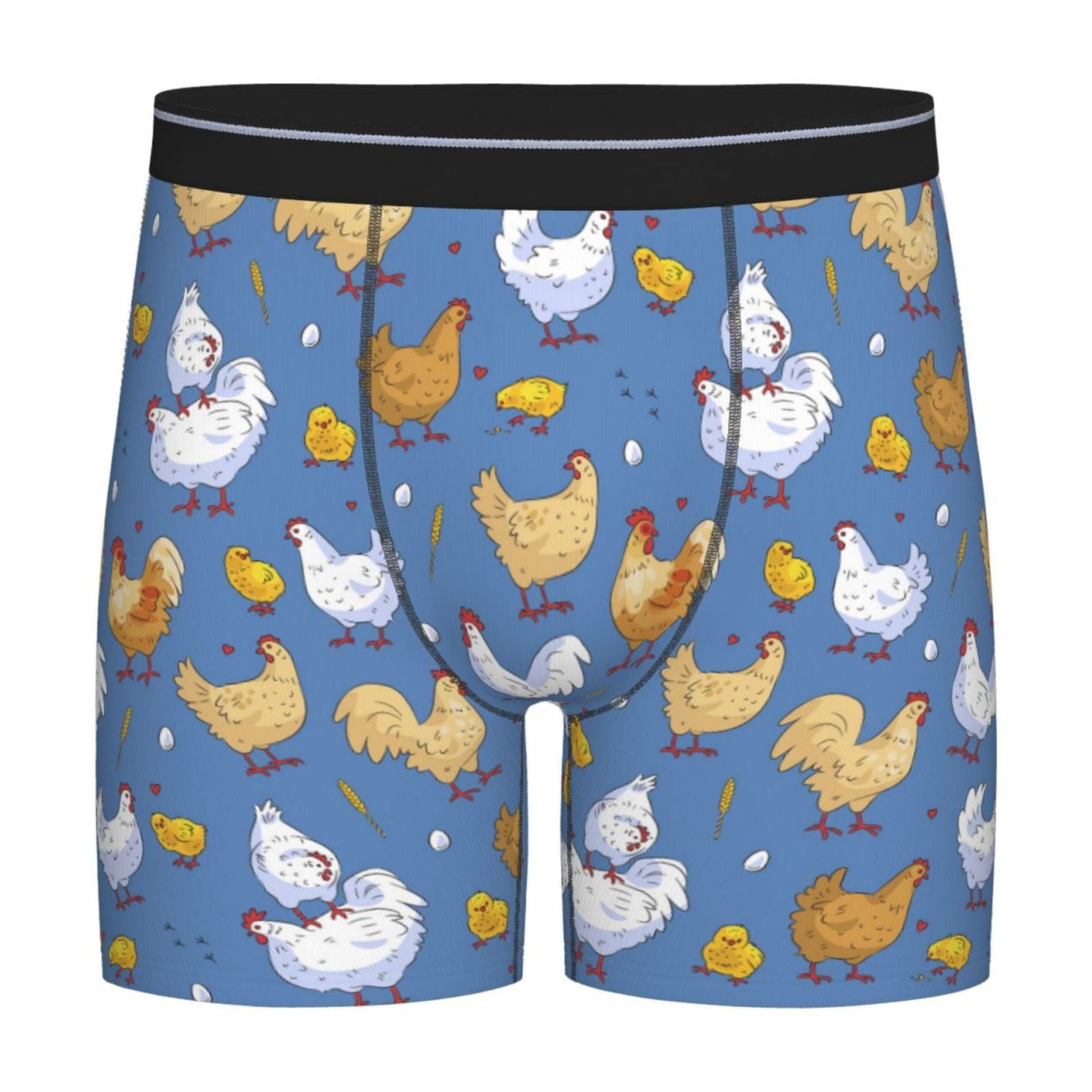 Mens Underwear, Cute Rooster Chicken Eggs Mens Underwear Boxer Briefs ...