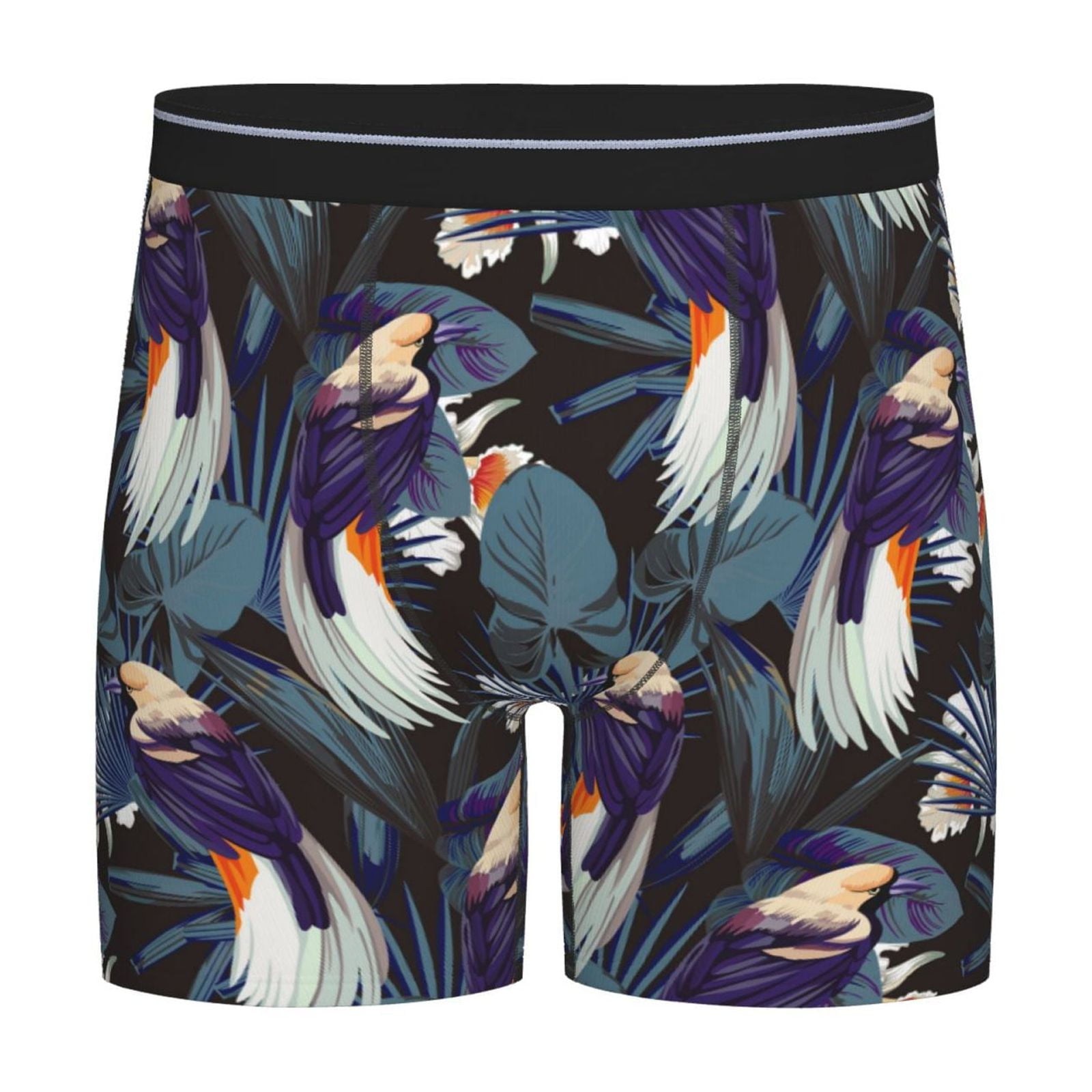 Mens Underwear, Cute Sharp Billed Bird Plant Mens Underwear Boxer ...
